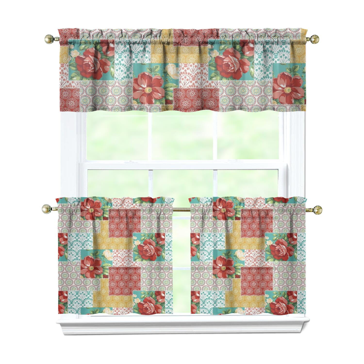 Farmhouse Floral Curtains 24