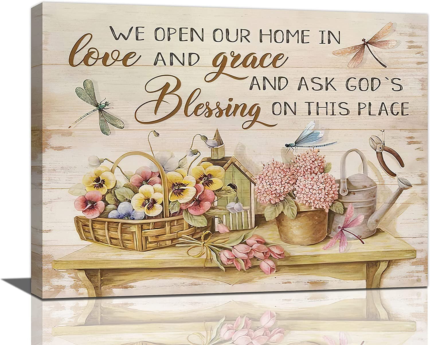 Farmhouse Floral Decor Wall Art Rustic Country Flowers Pictures Wall ...