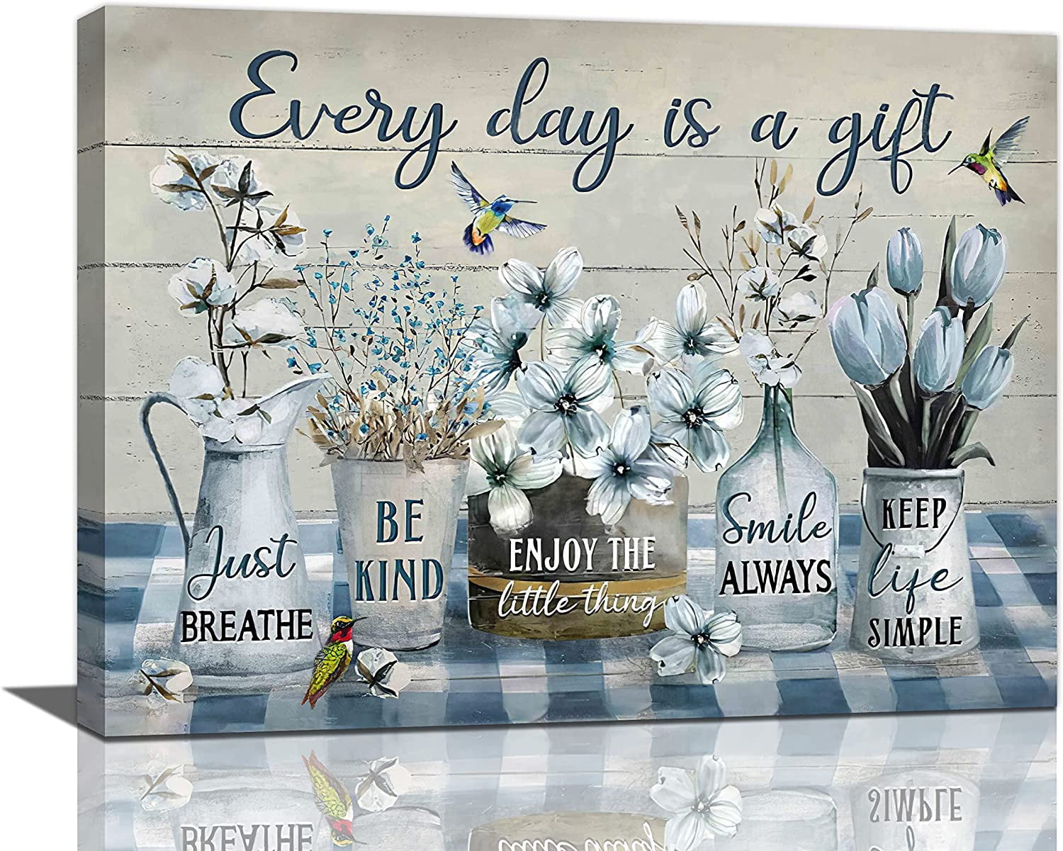 Grey Canis Everyday Is A Gift 12" x 16" Framed Canvas Art Prints ...