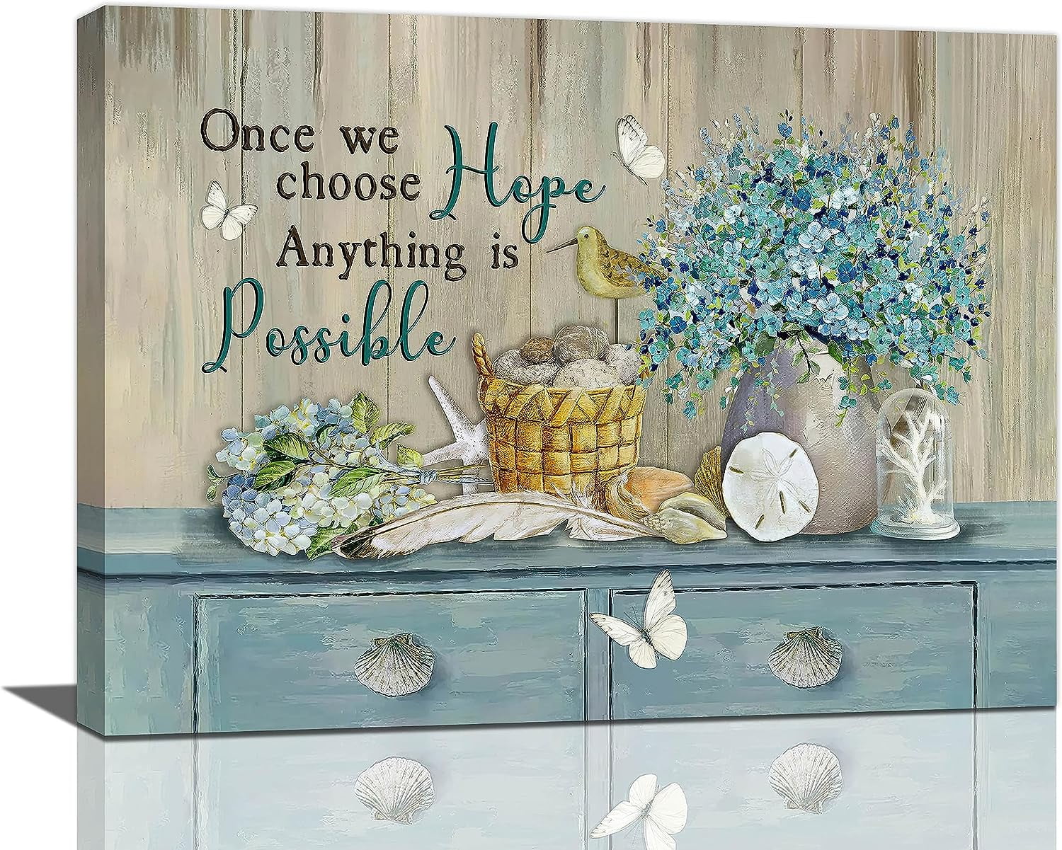 Farmhouse Flower Bathroom Decor Wall Art Rustic Floral Pictures Floral ...