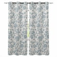 Farmhouse Flower Blackout Curtains 39 Inches Long, Botanical Vintage ...