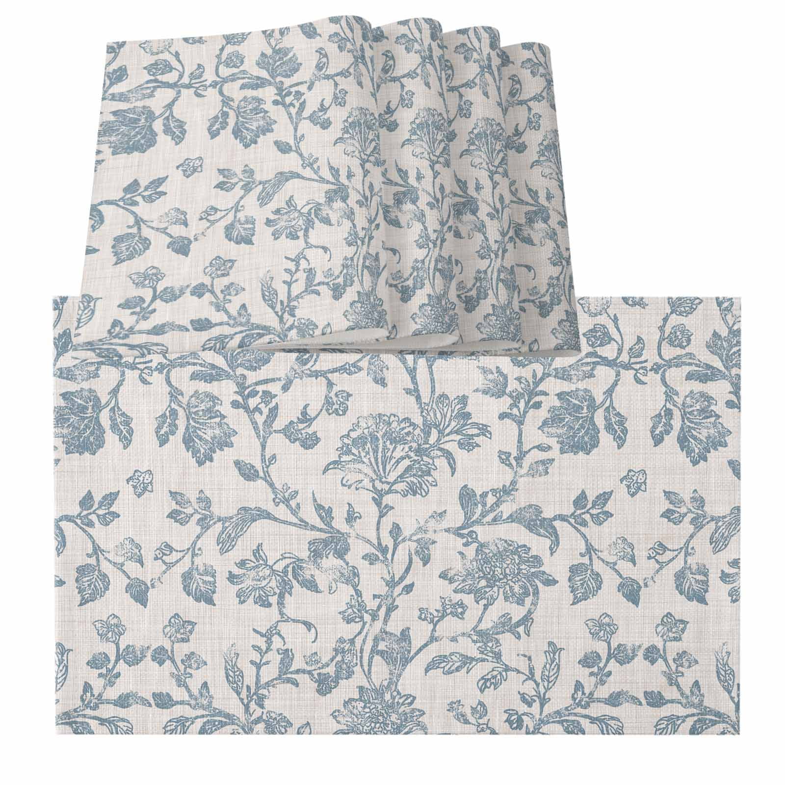 Farmhouse Flower Placemats for Dinning Table Set of 6, Botanical ...