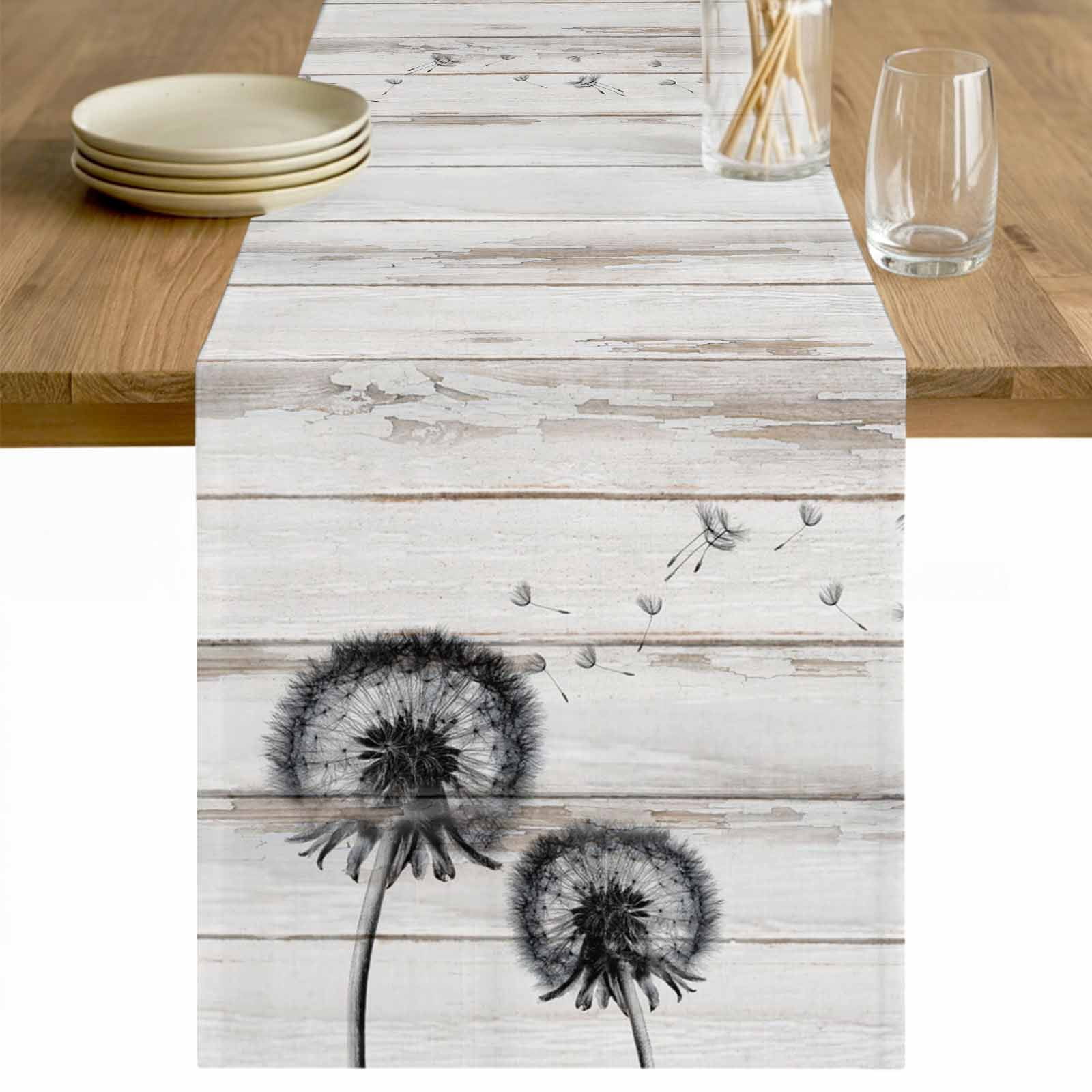 Farmhouse Flowers Table Runner 48 Inches Long Farmhouse Dress Scarves ...