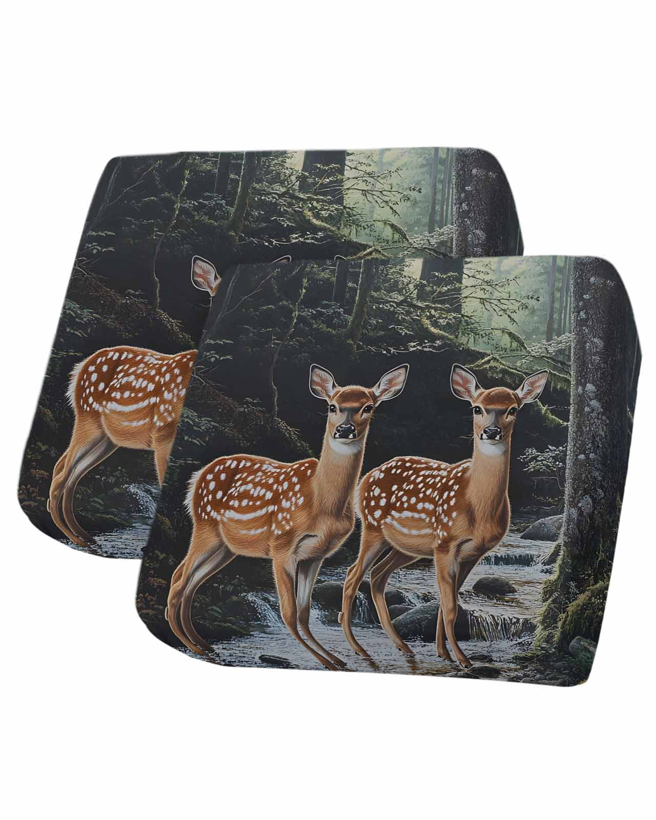 Farmhouse Forest Deer Sofa Couch Cushion Covers Washable, Removable ...