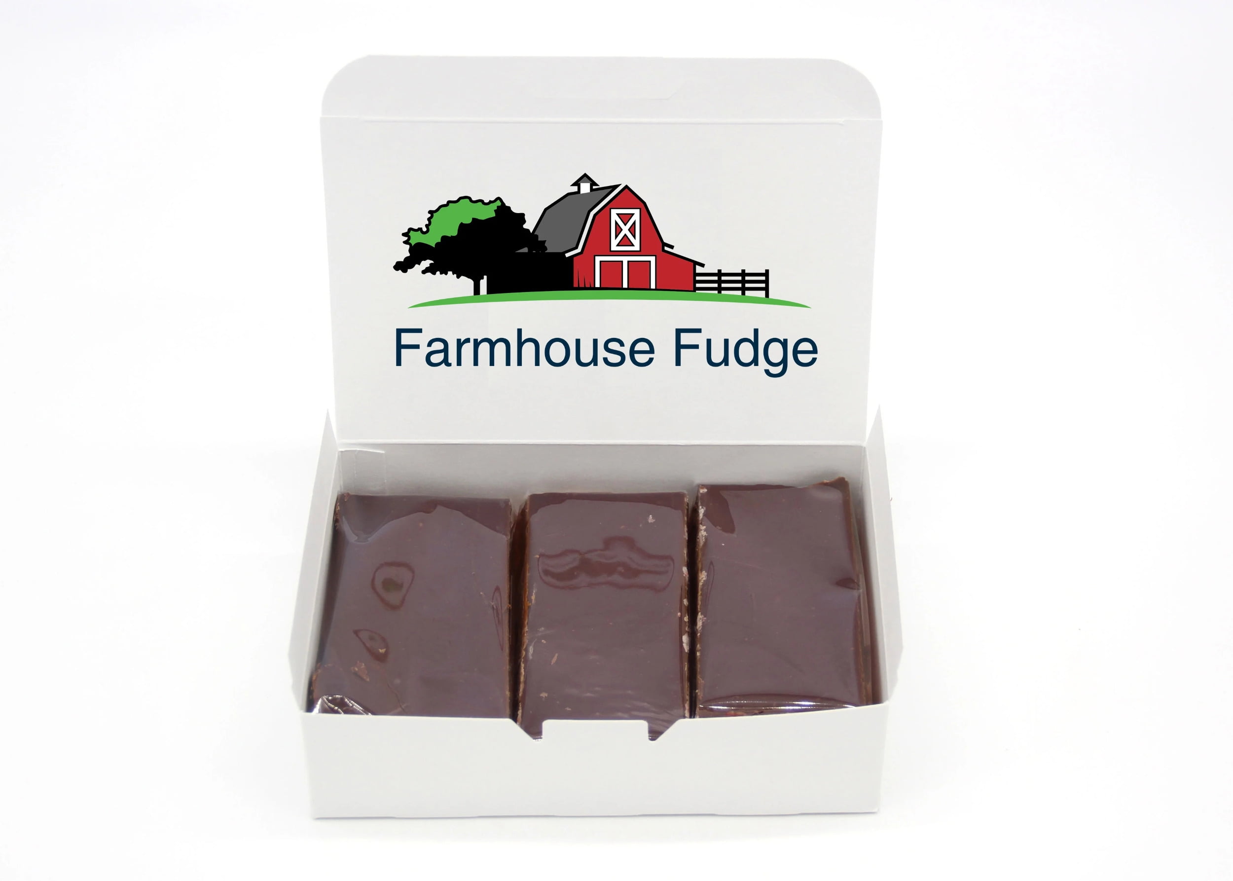 Farmhouse Fudge: Chocolate Covered Strawberry Fudge 3 Piece Box (24 ...