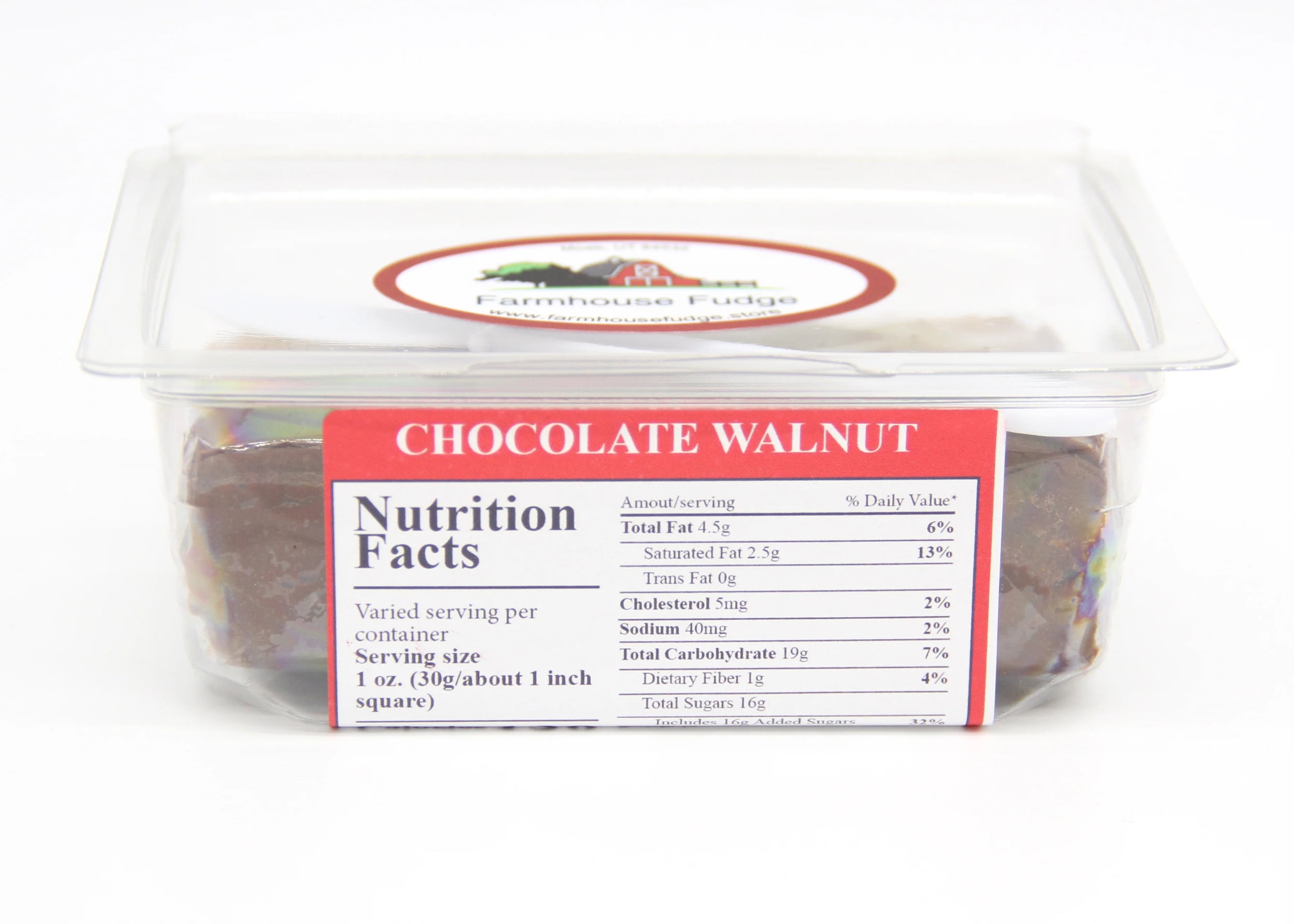 Farmhouse Fudge: Chocolate Walnut Fudge (8 Ounces) - Walmart.com