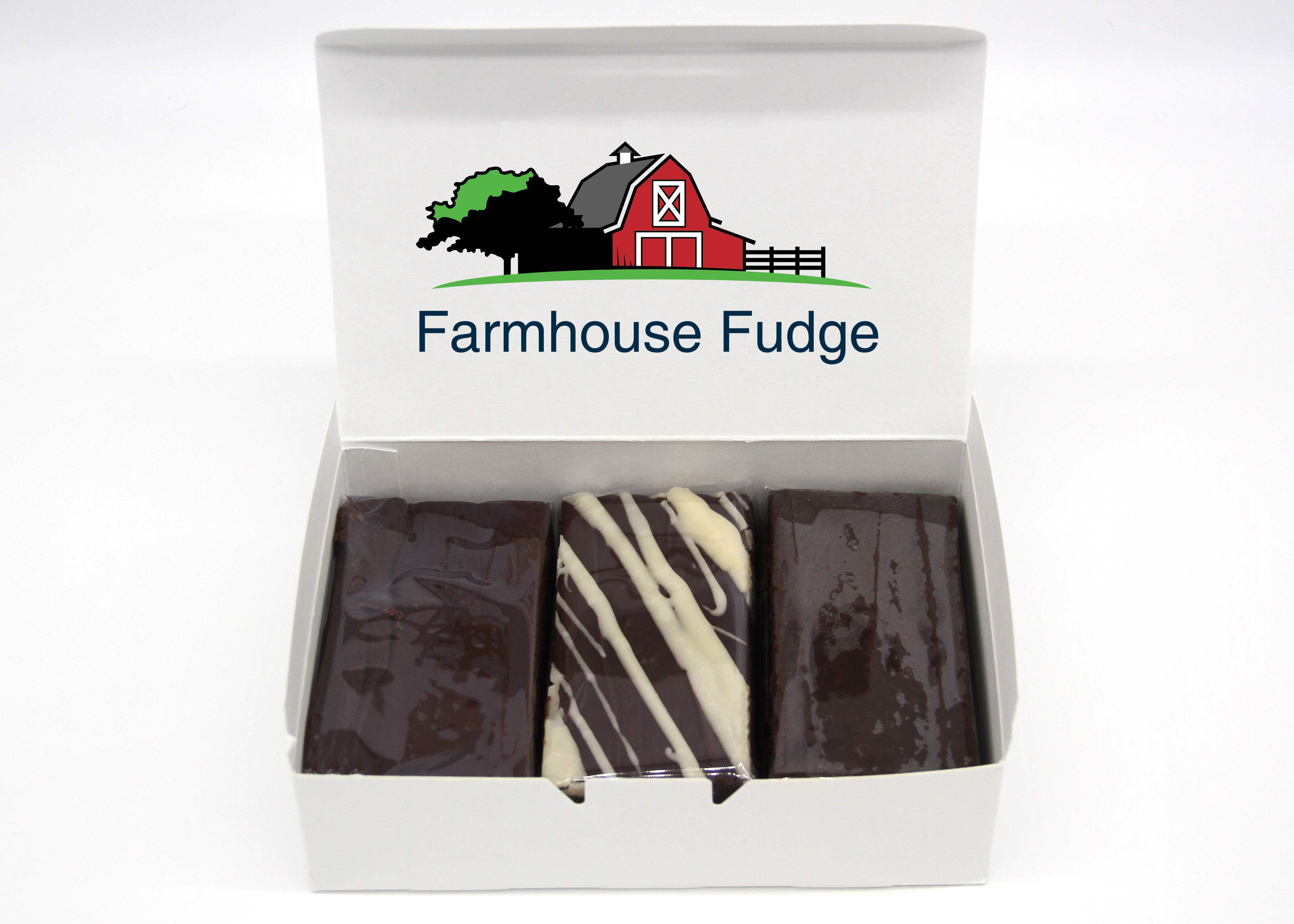 Farmhouse Fudge: Dark Chocolate Lovers Fudge 3 Piece Box (24 Ounces ...
