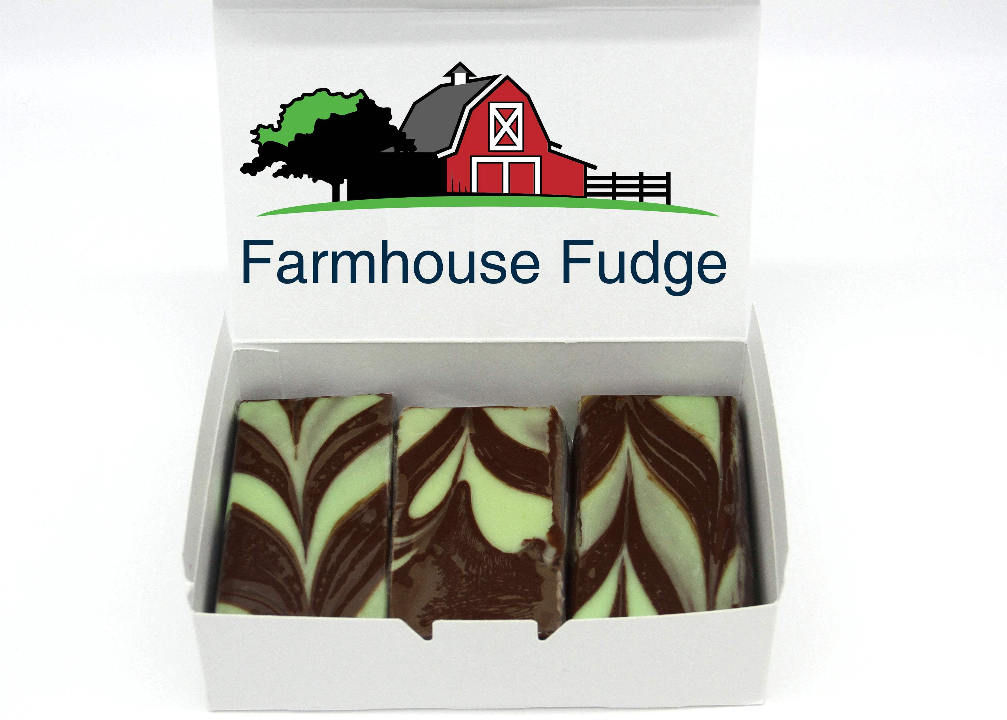 Farmhouse Fudge: Mint Chocolate Fudge 3 Piece Box (24 Ounces) - Walmart.com