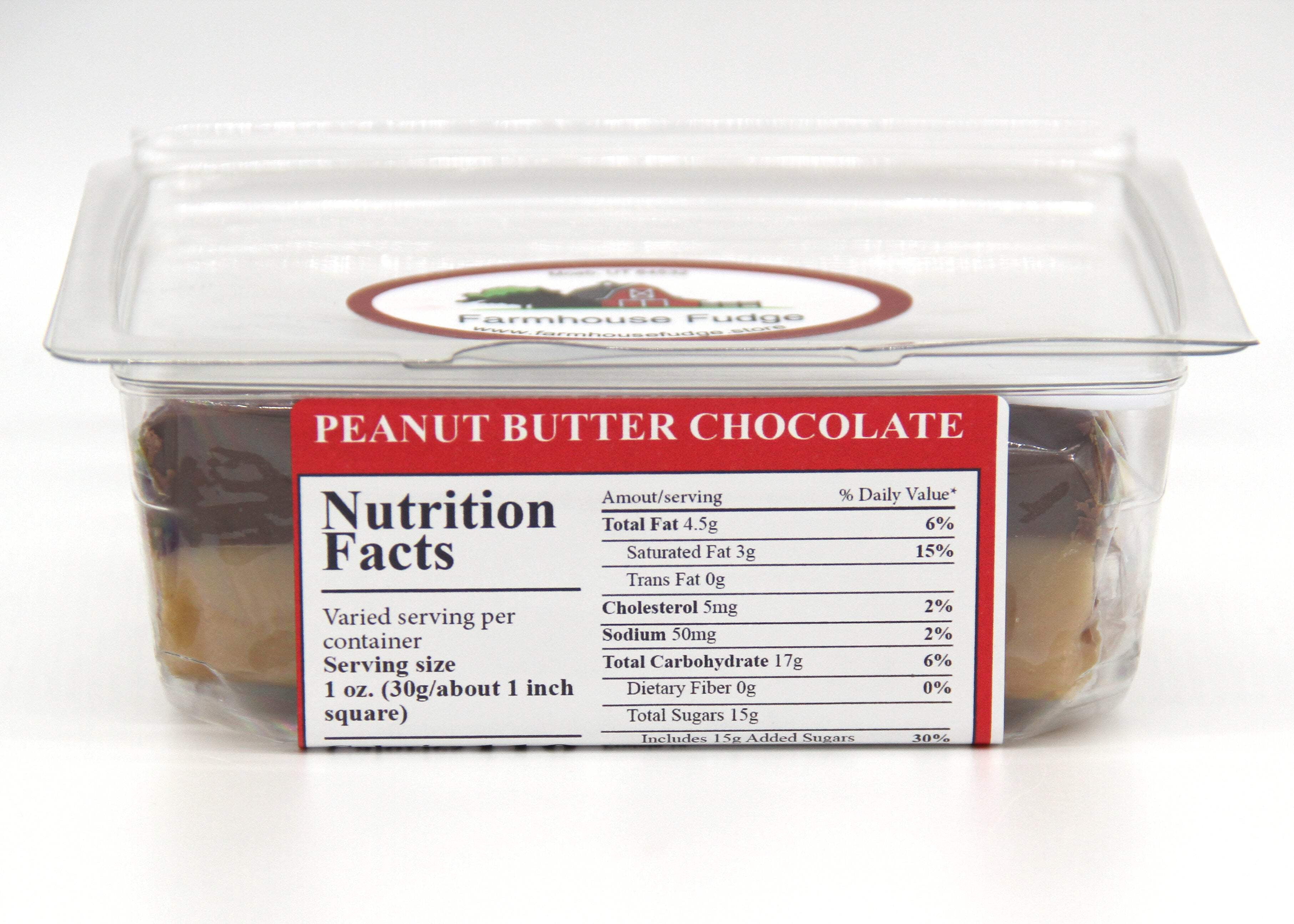 Farmhouse Fudge: Peanut Butter Chocolate Fudge (8 Ounces) - Walmart.com