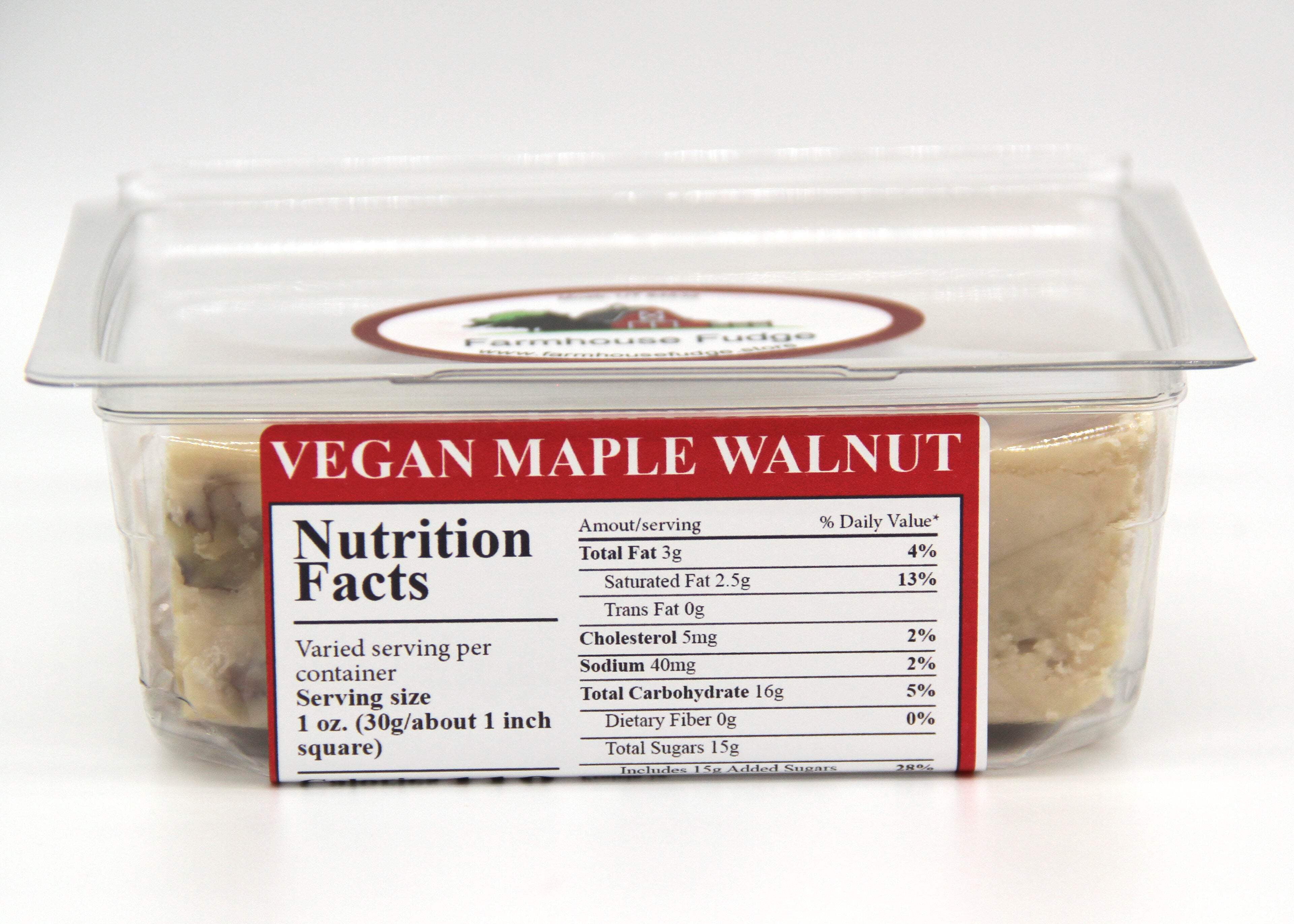 Farmhouse Fudge: VEGAN Maple Walnut Fudge (8 Ounces) - Walmart.com