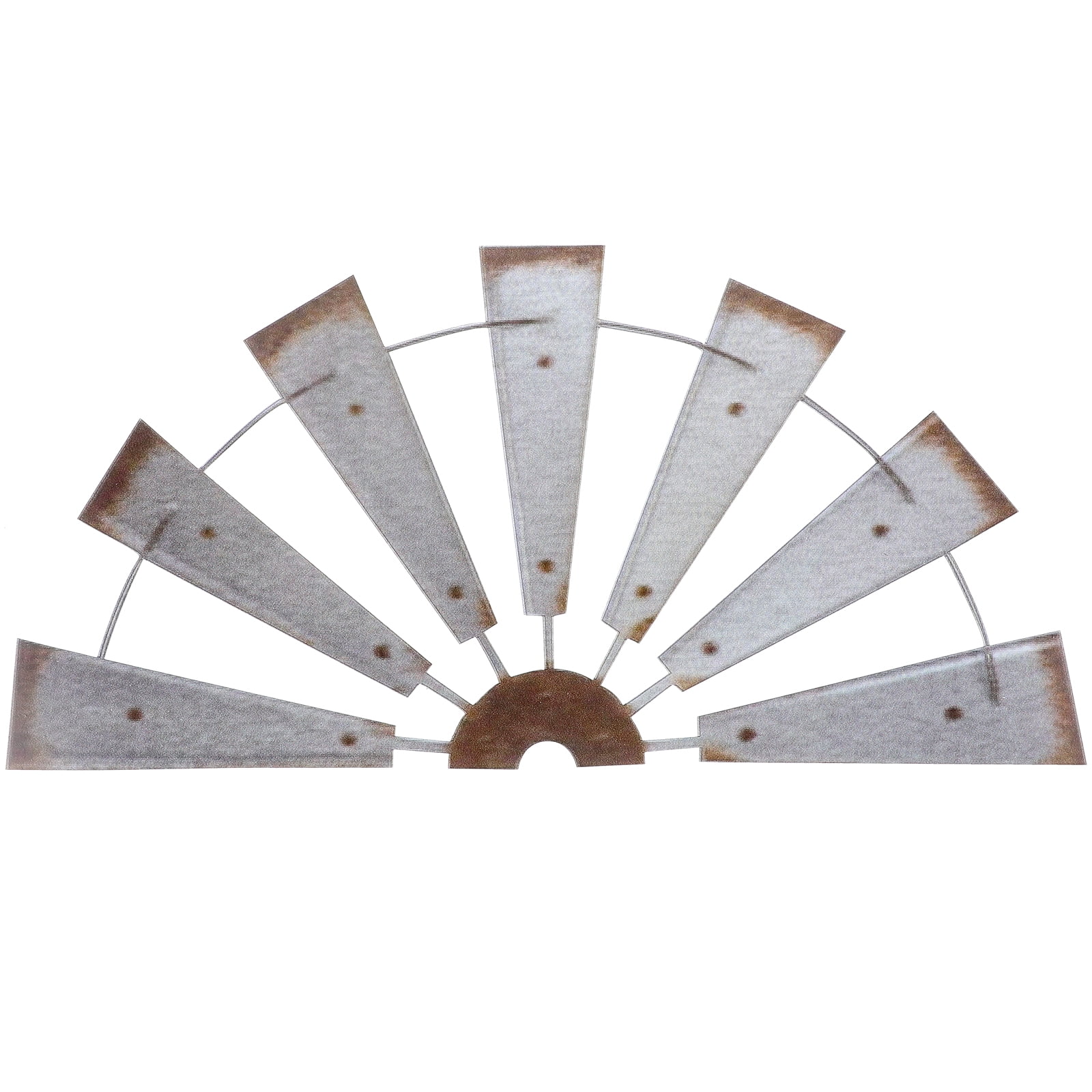 Farmhouse Half Windmill Wall Decor Metal Sculpture Home Decoration ...