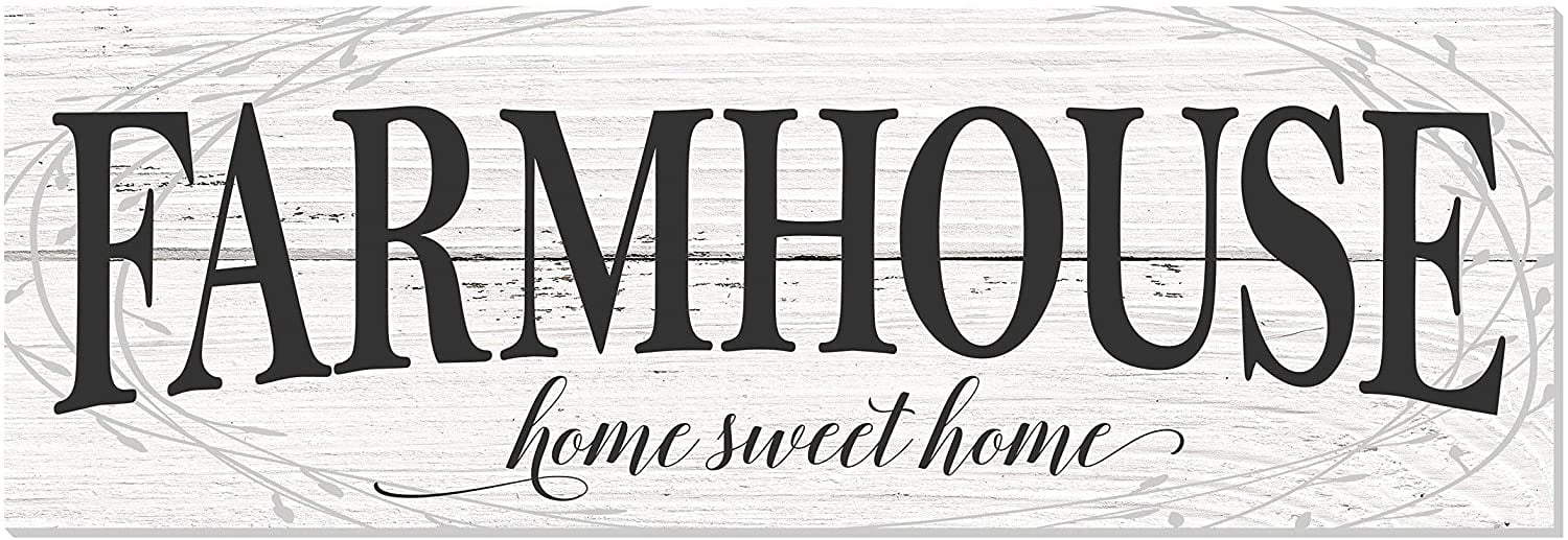 Farmhouse Home Sweet Home Rustic Wood Farmhouse Wall Sign 12x36 ...