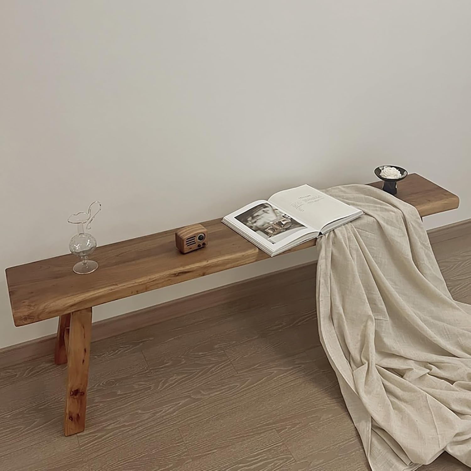 Farmhouse Indoor Wooden Living Room Dining Bench indoor Natural Bench ...