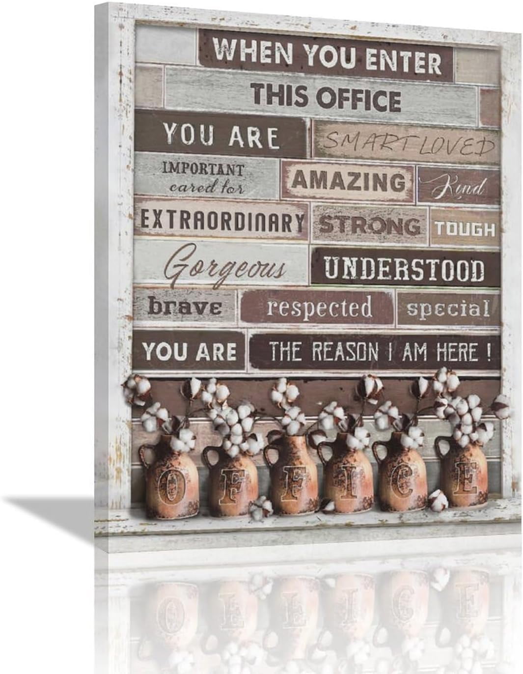 Farmhouse Inspirational Office Wall Art In This Office Pictures Wall ...