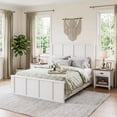 Farmhouse King Platform Bed Frame with 50