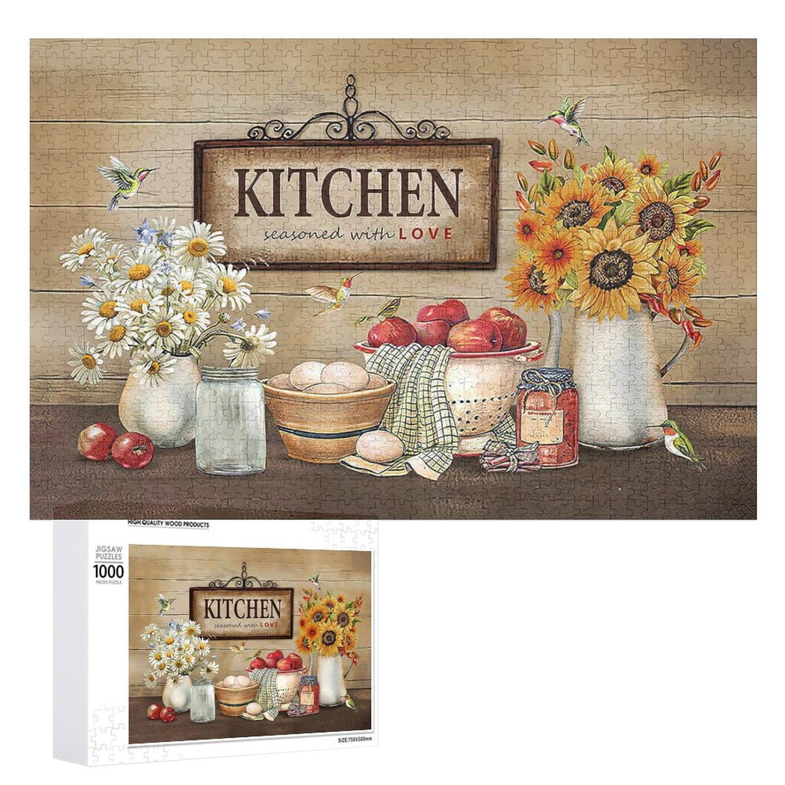 Farmhouse Kitchen 1000 Piece Jigsaw Puzzle for Adults and Families ...