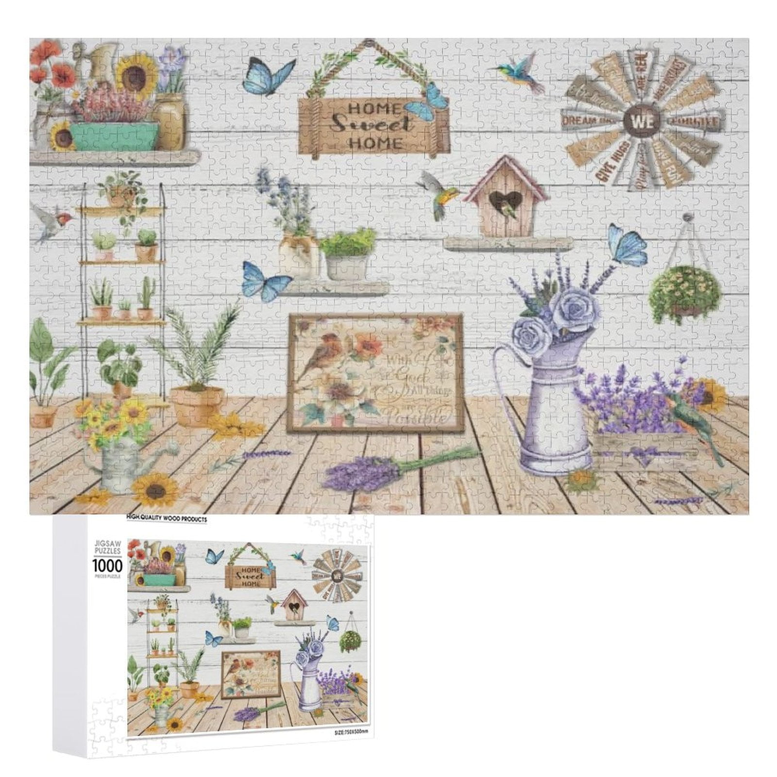 Farmhouse Kitchen 1000 Piece Jigsaw Puzzles for Adults - Rustic Country ...