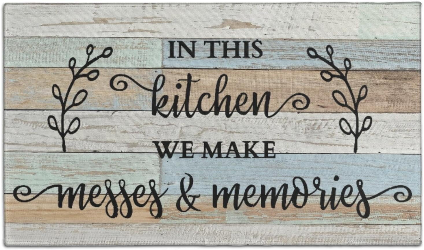 Farmhouse Kitchen Area Rugs Non Slip Kitchen Rugs and Mats Washable ...