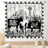 Cabin Kitchen Curtains, Lodge Moose Deer Country Style Kitchen Curtains ...