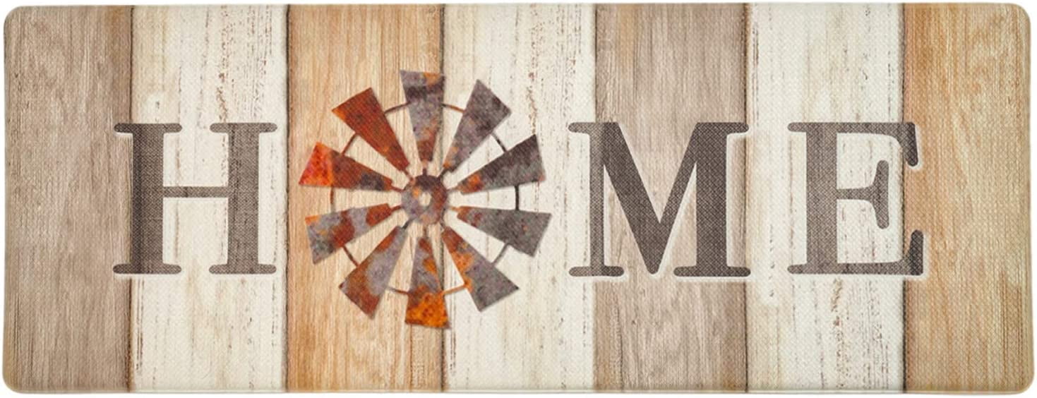 Farmhouse Kitchen Mats Cushioned Anti-Fatigue Comfort Mat for Home ...