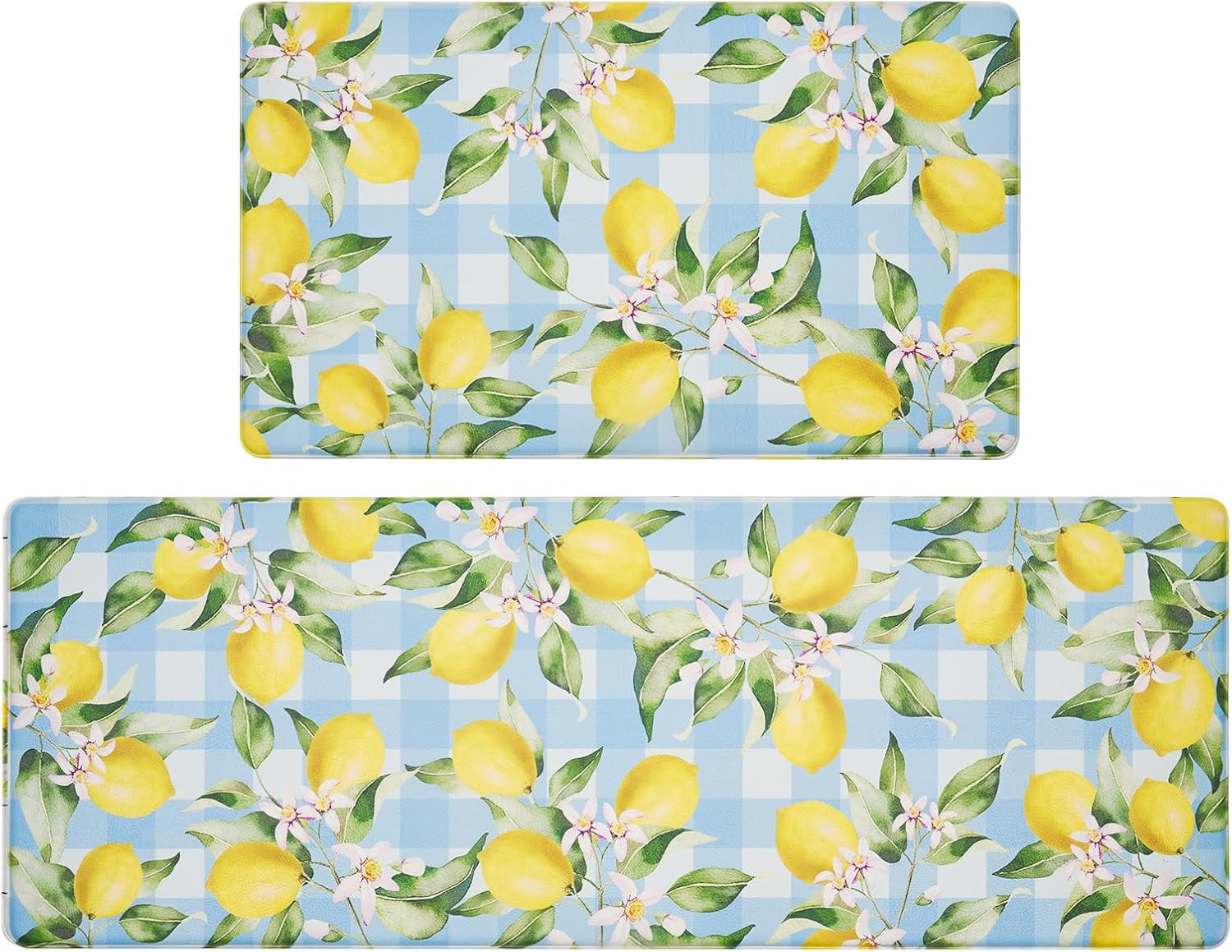 Farmhouse Kitchen Mats Sets 2 Piece Cushioned Anti-Fatigue Comfort Mat ...