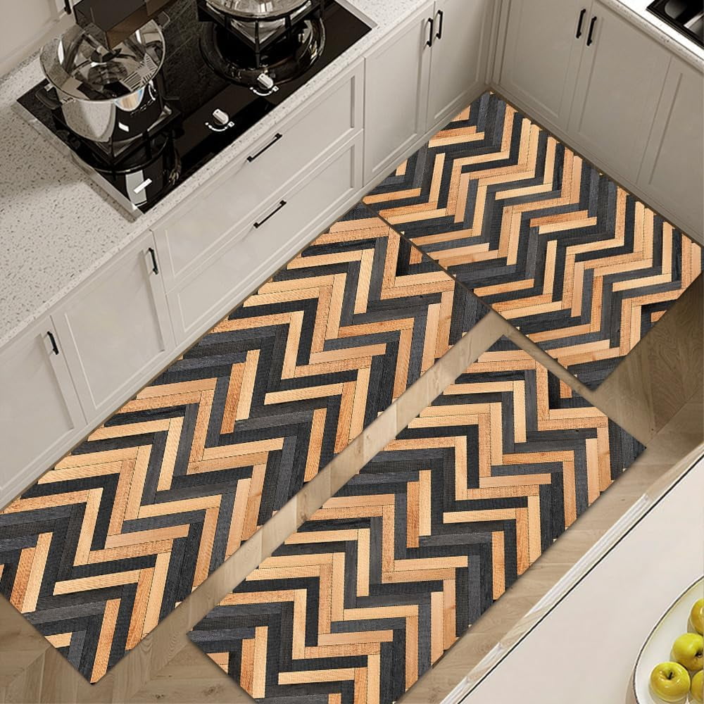 Farmhouse Kitchen Rugs Sets 3 Piece with Runner Soft Kitchen Floor Mat ...