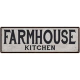 Farmhouse Kitchen Vintage Reproduction Black White 6x18 Metal Sign ...