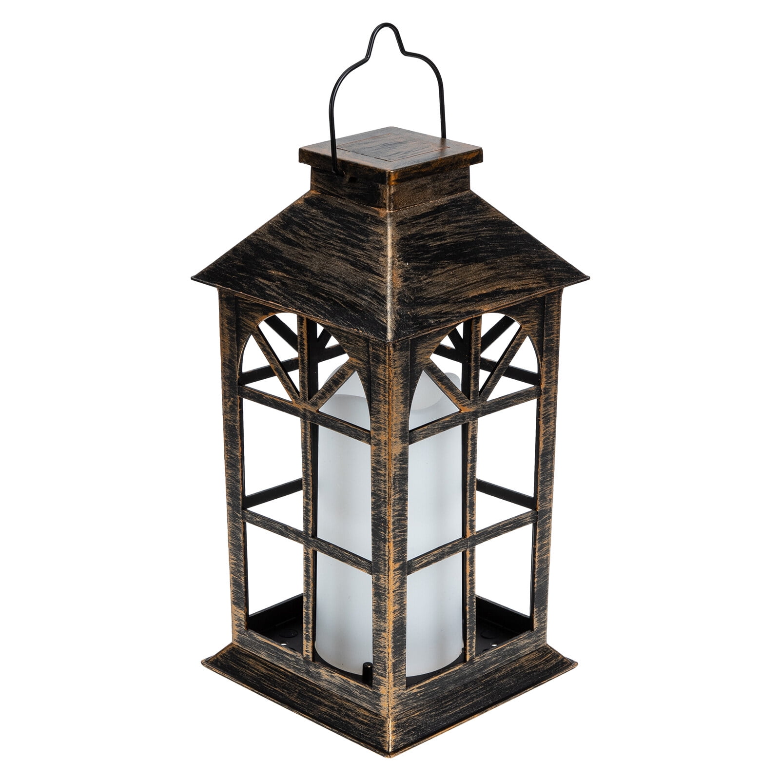 Vintage Home Decor Portable Electronic Wind Lamp Lantern LED Candle ...