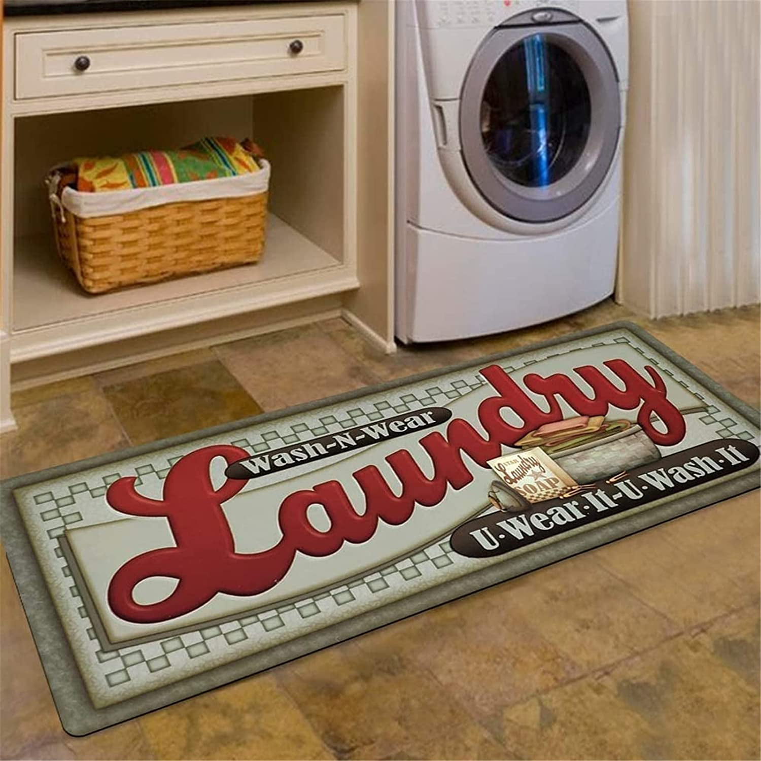 Farmhouse Laundry Room Rug Runner Laundry Rugs and Mats for Laundry ...