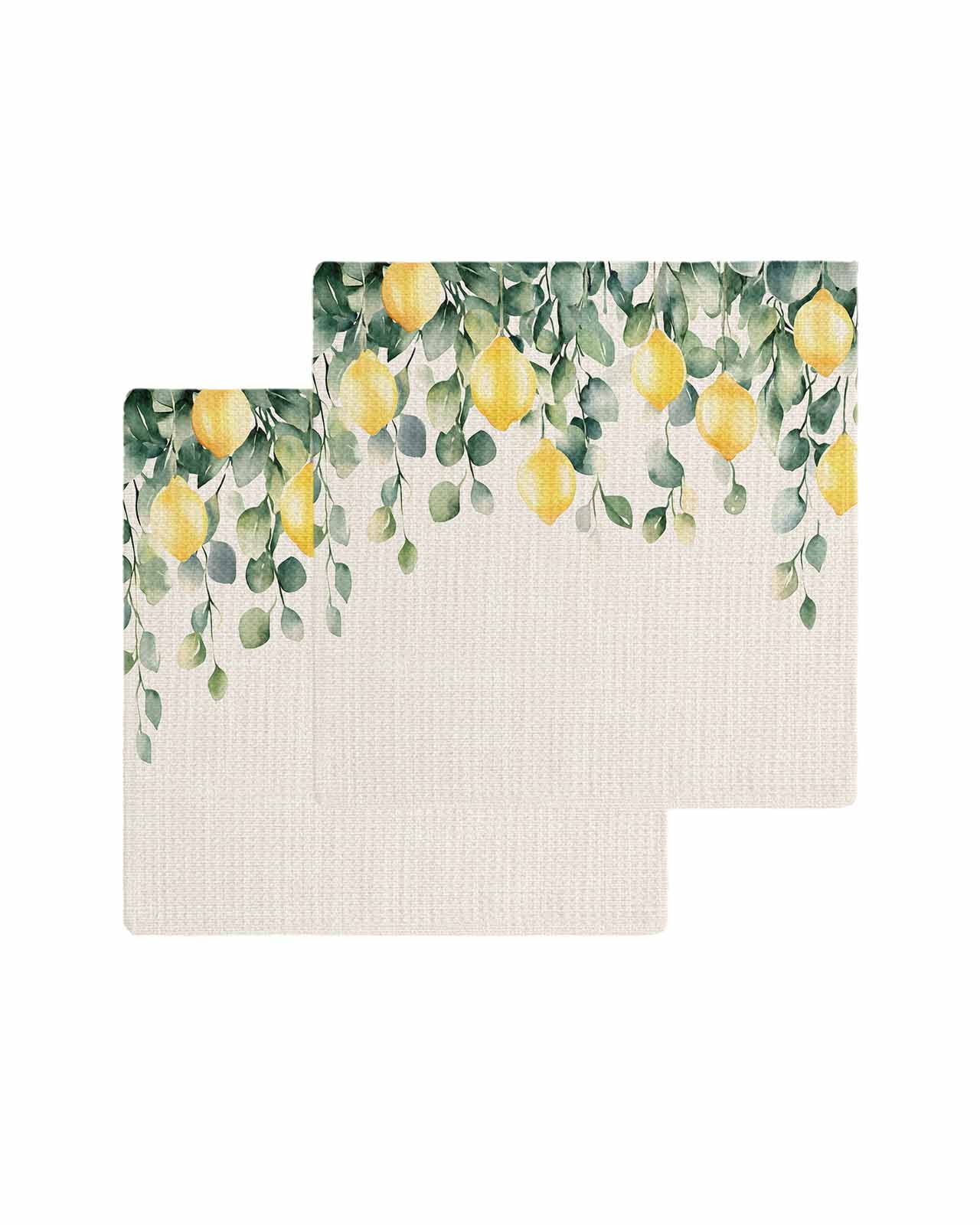 Farmhouse Lemon Kitchen Dish Towels for Drying Dishes Set of 2, Vintage ...