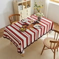 Farmhouse Look Tablecloth Rectangle, Washable Wrinkle Resistant Picnic ...