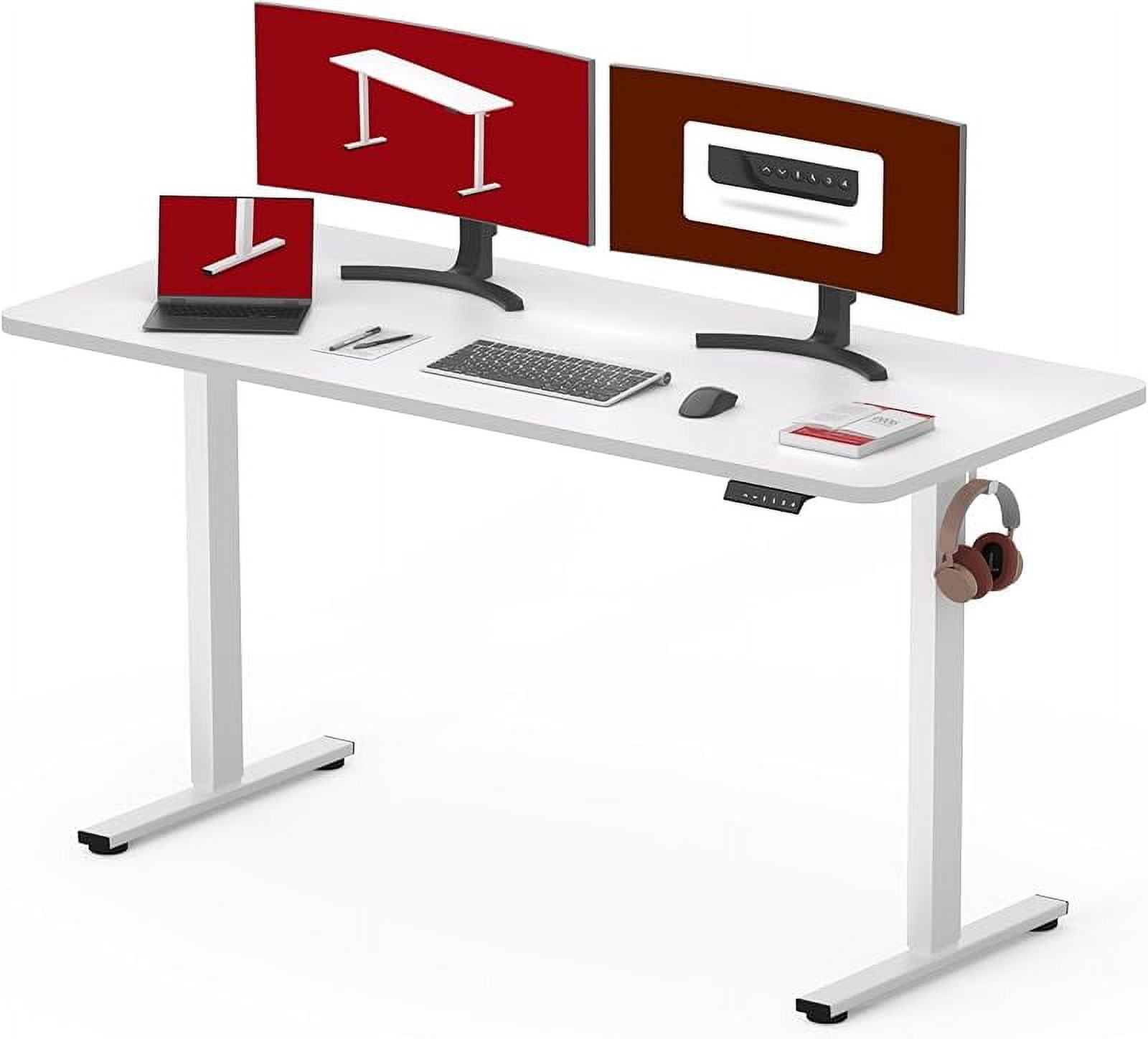 Electric Standing Desk 48 x 24 Inches Whole-Piece Desktop Height ...