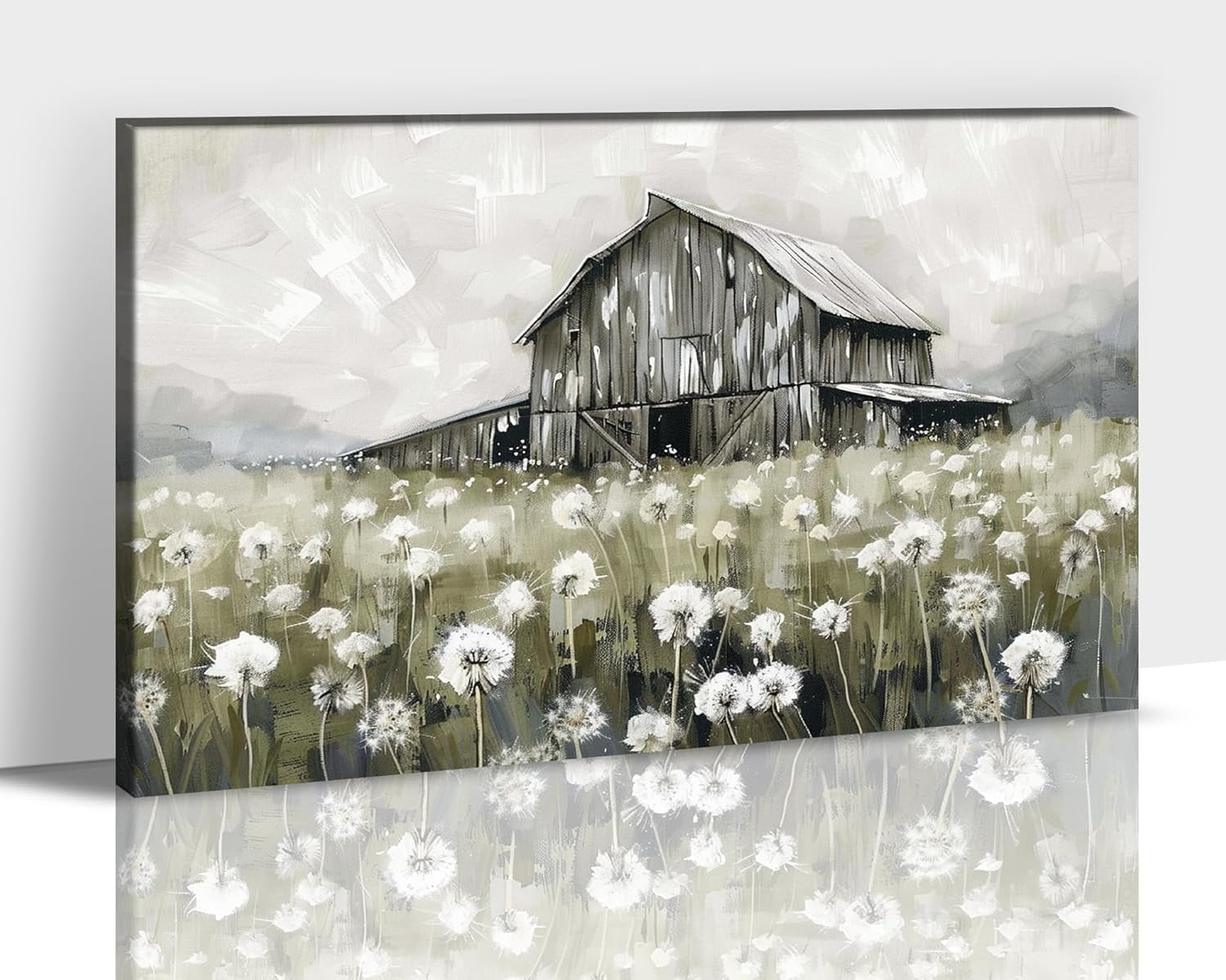 Farmhouse Old Truck Wall Art Home Farmhouse Decor, Blue Truck Canvas ...
