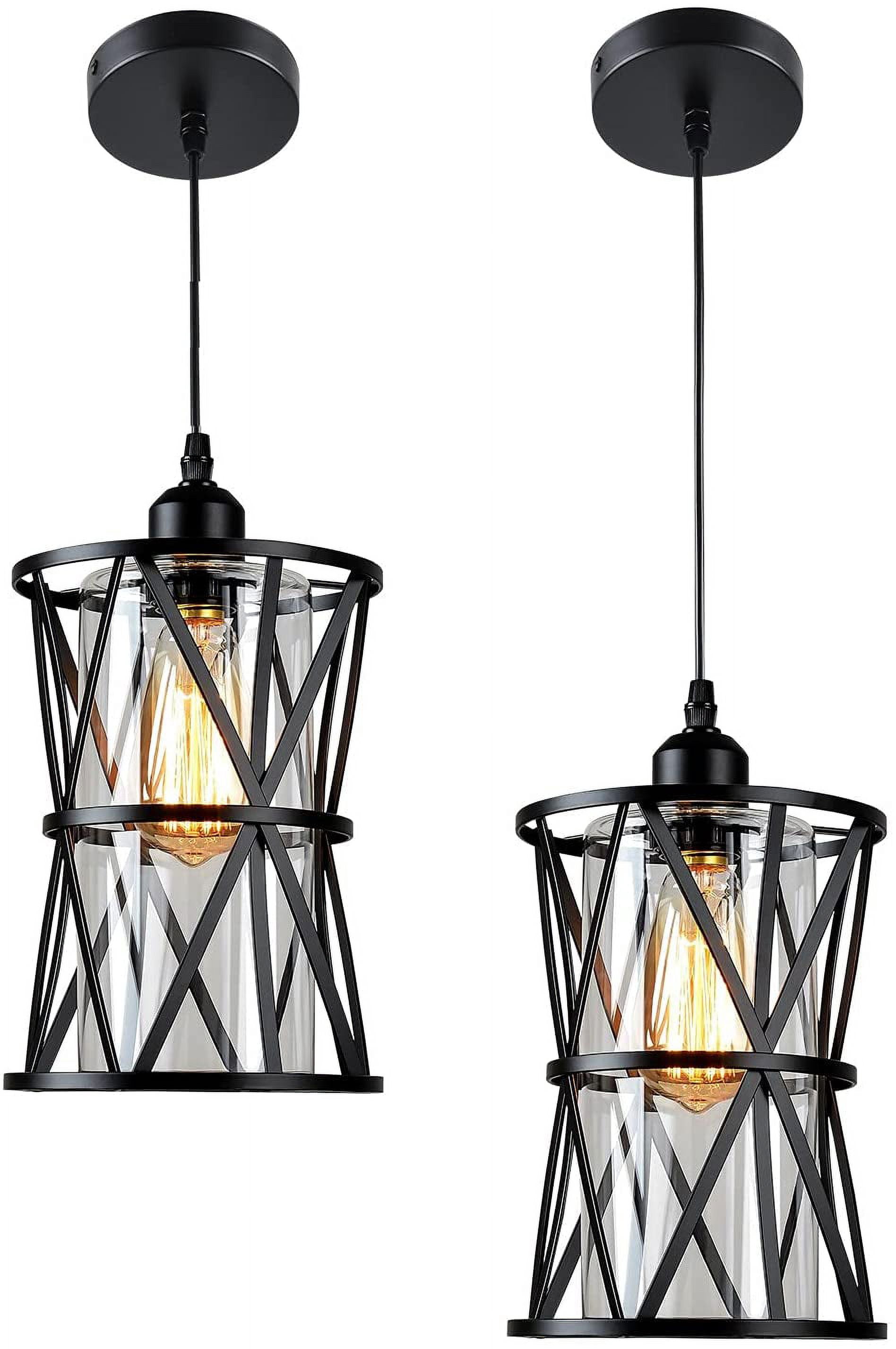 Farmhouse Pendant Light Fixture for Kitchen Island Dining Room Over ...