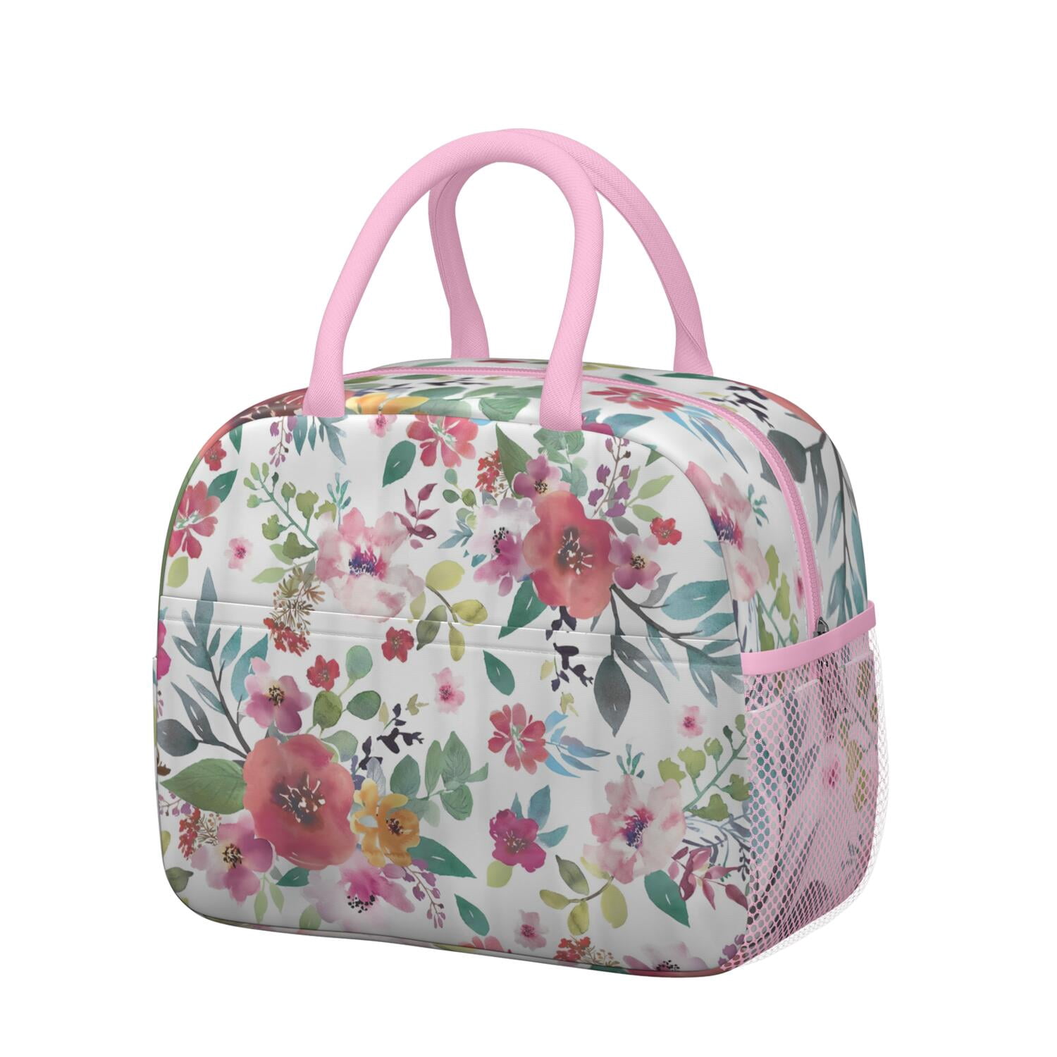 Farmhouse Peony Lunch Box – Vintage Flower Design, Insulated for Office ...