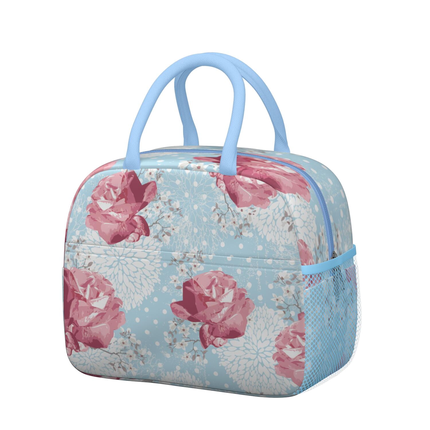 Farmhouse Peony Lunch Box – Vintage Flower Design, Insulated for Office ...