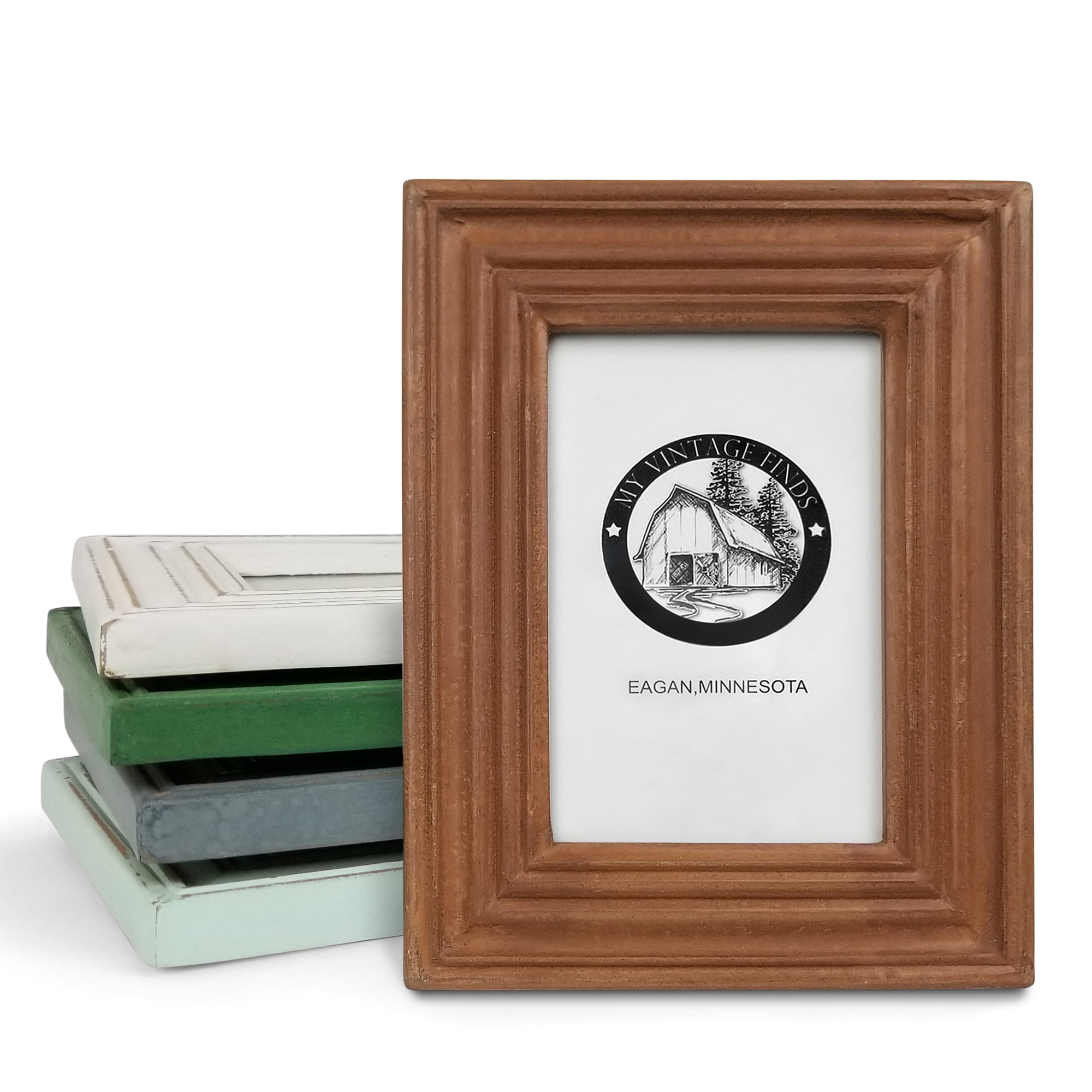 Farmhouse Picture Frames Brown Rustic Frames 4x6 Rustic Picture Frames ...