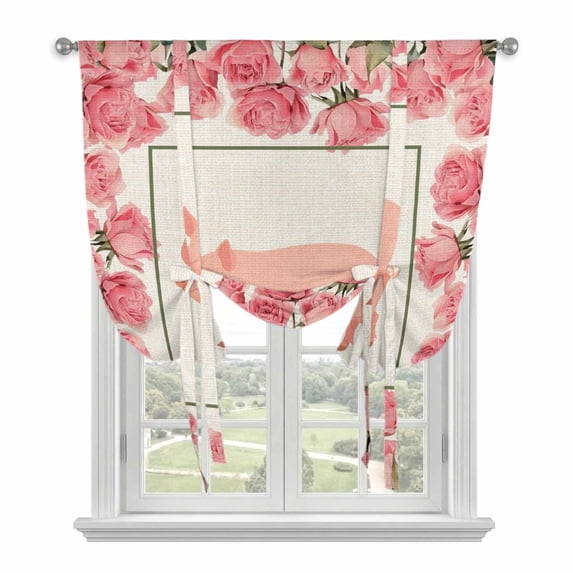 Farmhouse Pig Tie Up Curtains for Window, Thermal Insulated Balloon ...