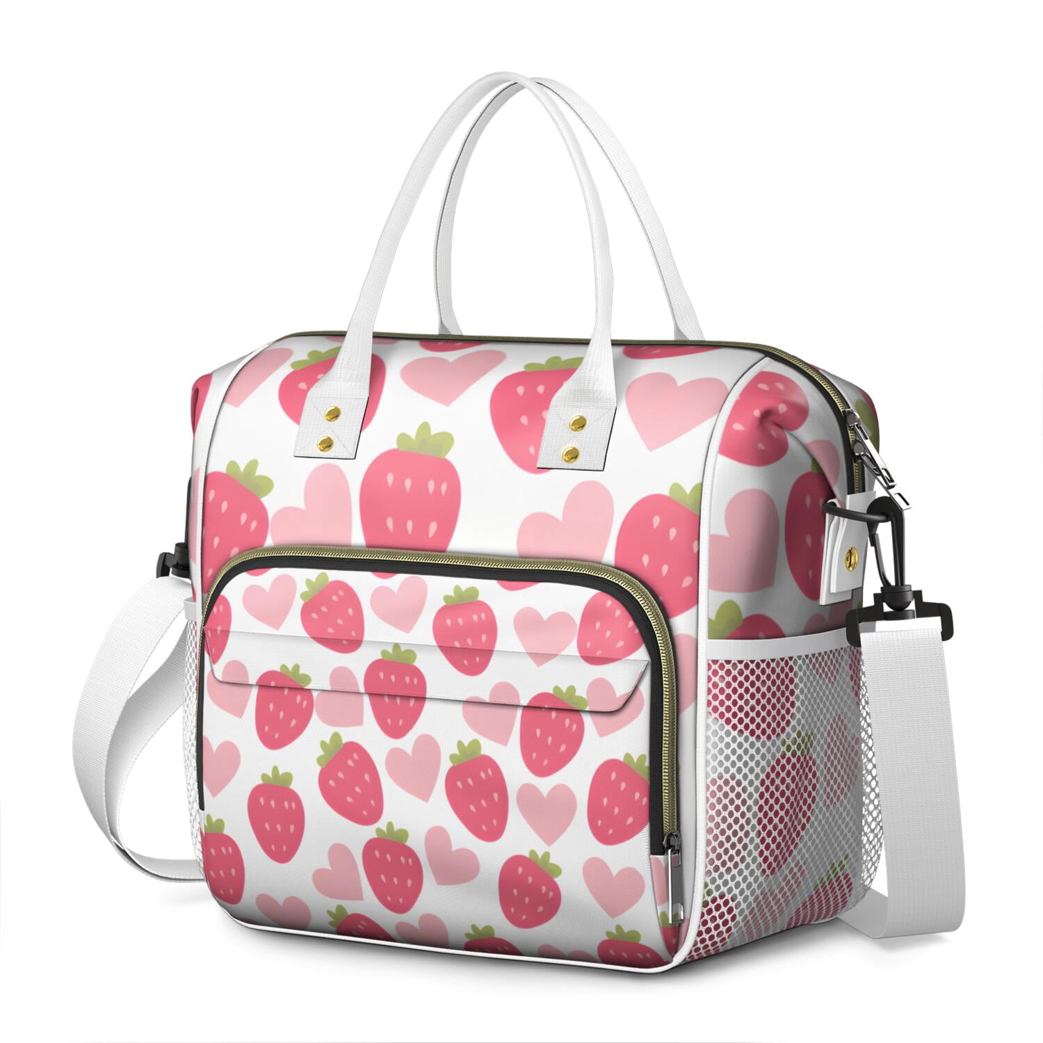 Farmhouse Plaid Print Lunch Bag – Reusable Insulated Lunch Box for ...