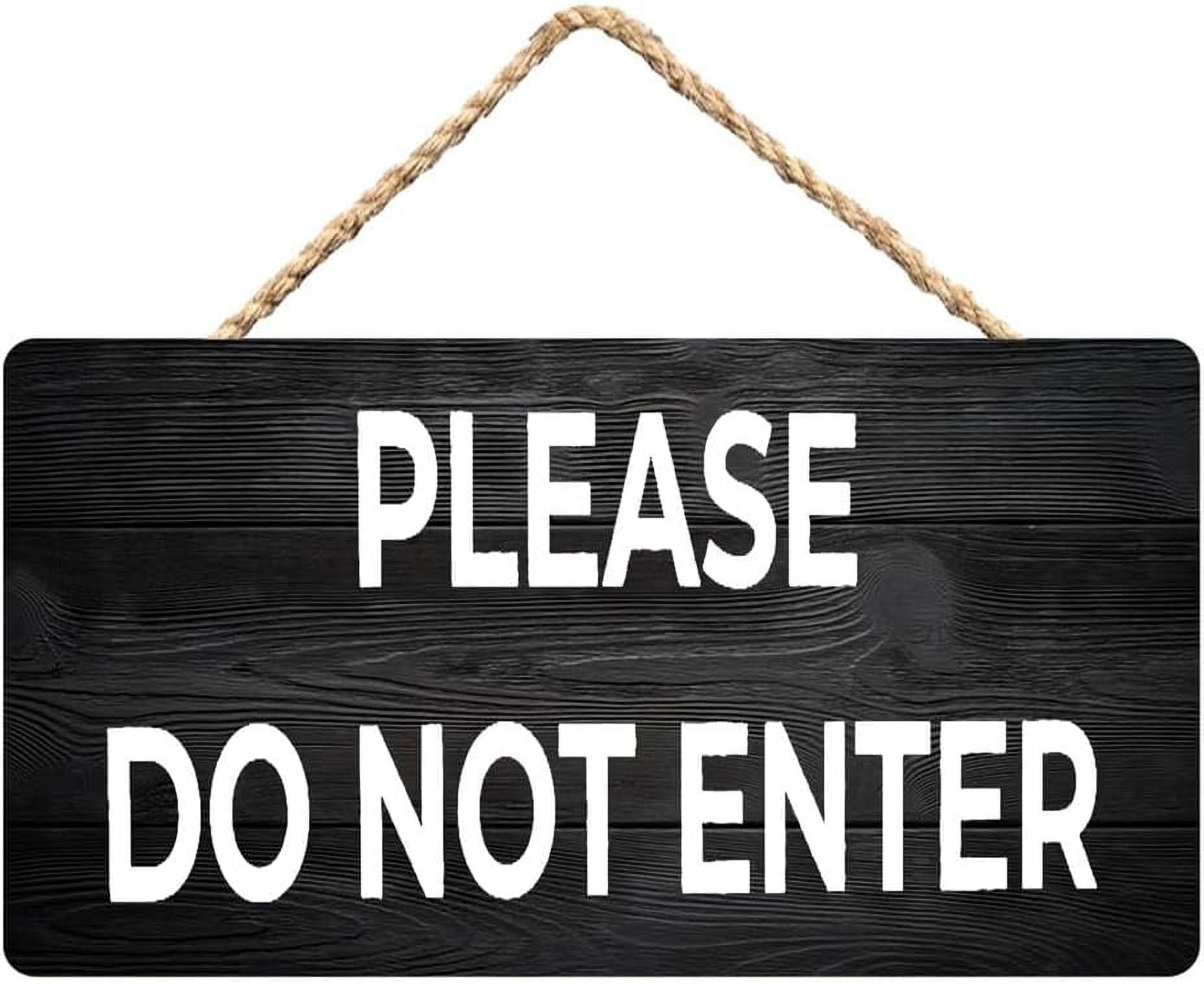 Farmhouse Please Do Not Enter Wooden Hanging Sign Rustic Retro Wall Art ...