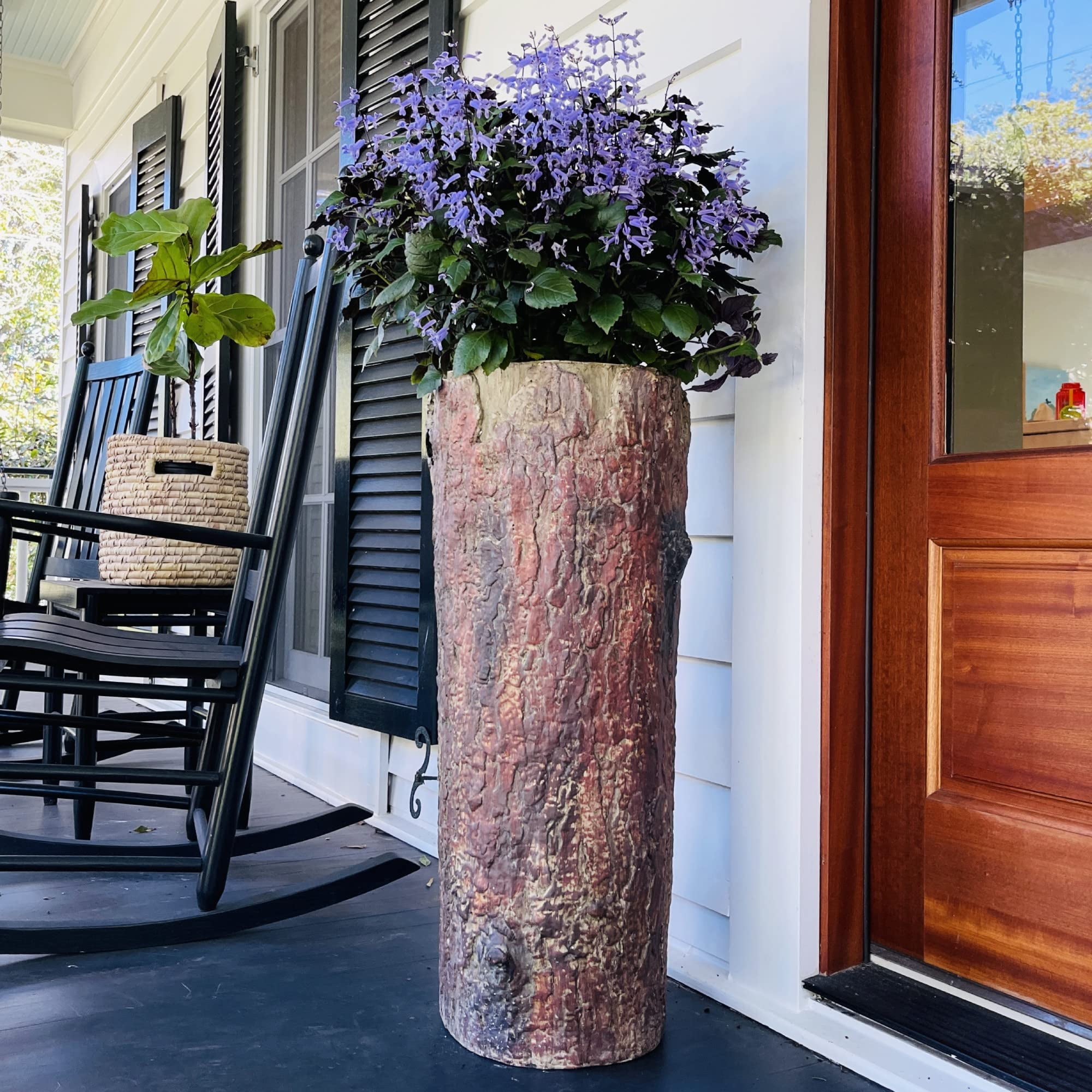Farmhouse Porch and Patio Planter. Tall Country Vintage Plant and ...