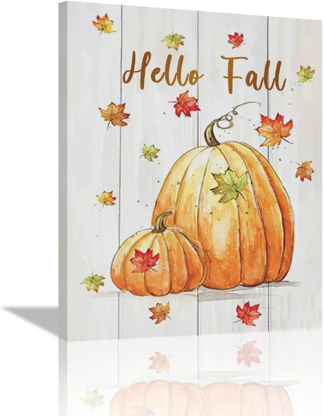Farmhouse Pumpkin Wall Art Country Hello Fall Autumn Wall Decor ...