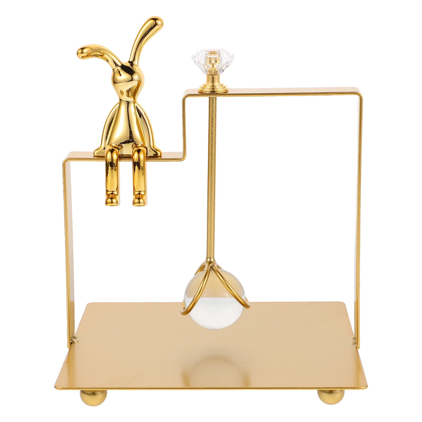 WHAMVOX Rabbit Paper Napkin Holder in Golden Iron for Home ...