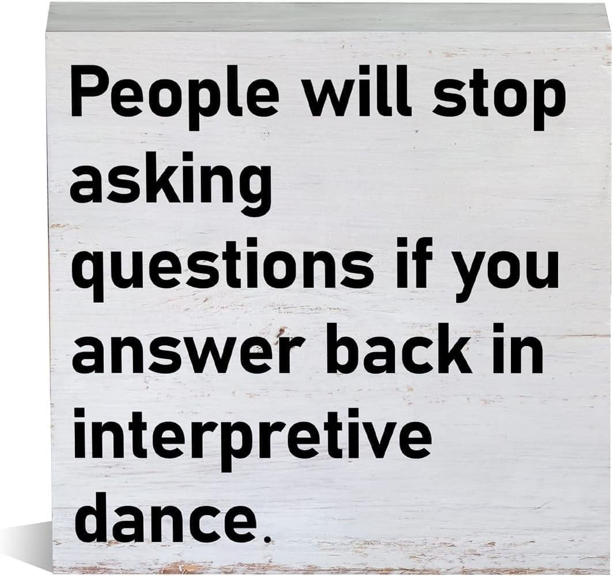 Farmhouse Receptionist Gift Wooden Box Sign Rustic People Will Stop ...