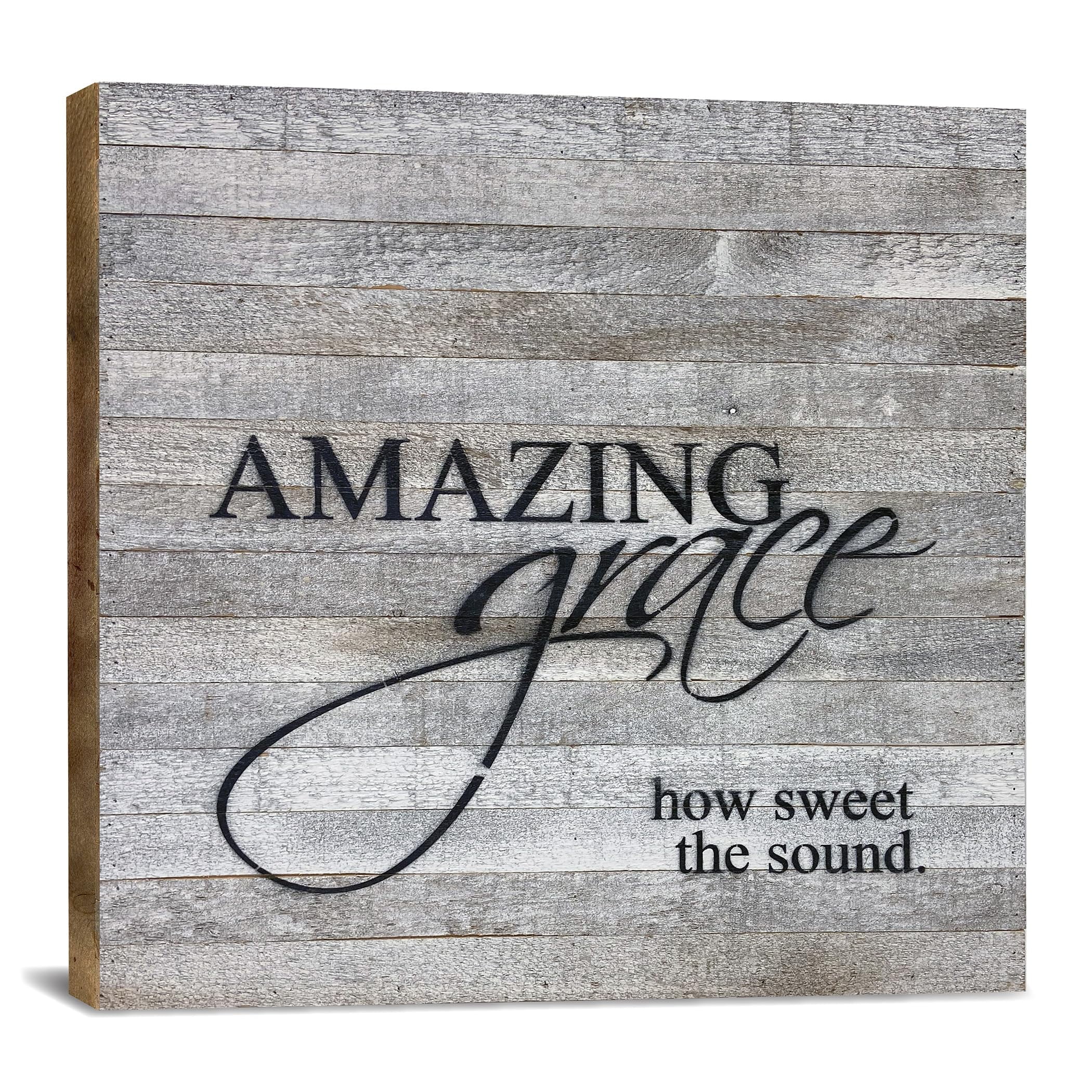 Farmhouse Reclaimed Wood Sign by Second Hand By Nature - 28 x 28 Handmade Rustic Home Decor for ...