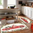 Farmhouse Red Classic Truck Pine Tree Cardinal Bird Holly Print ...