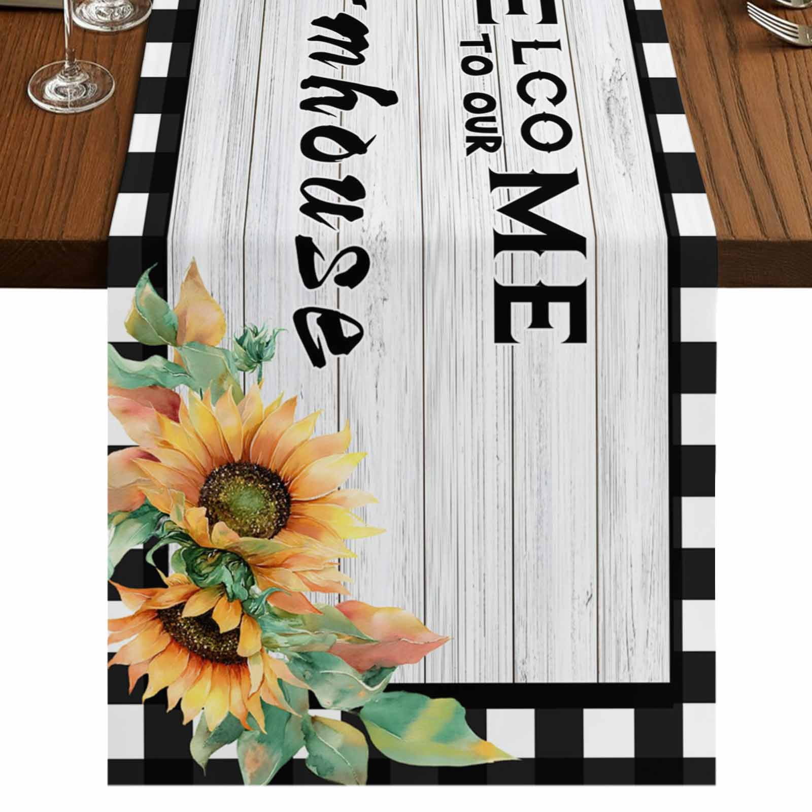 Farmhouse Rooster 120 Inch Table Runner, Rustic Red Barn Windmill ...
