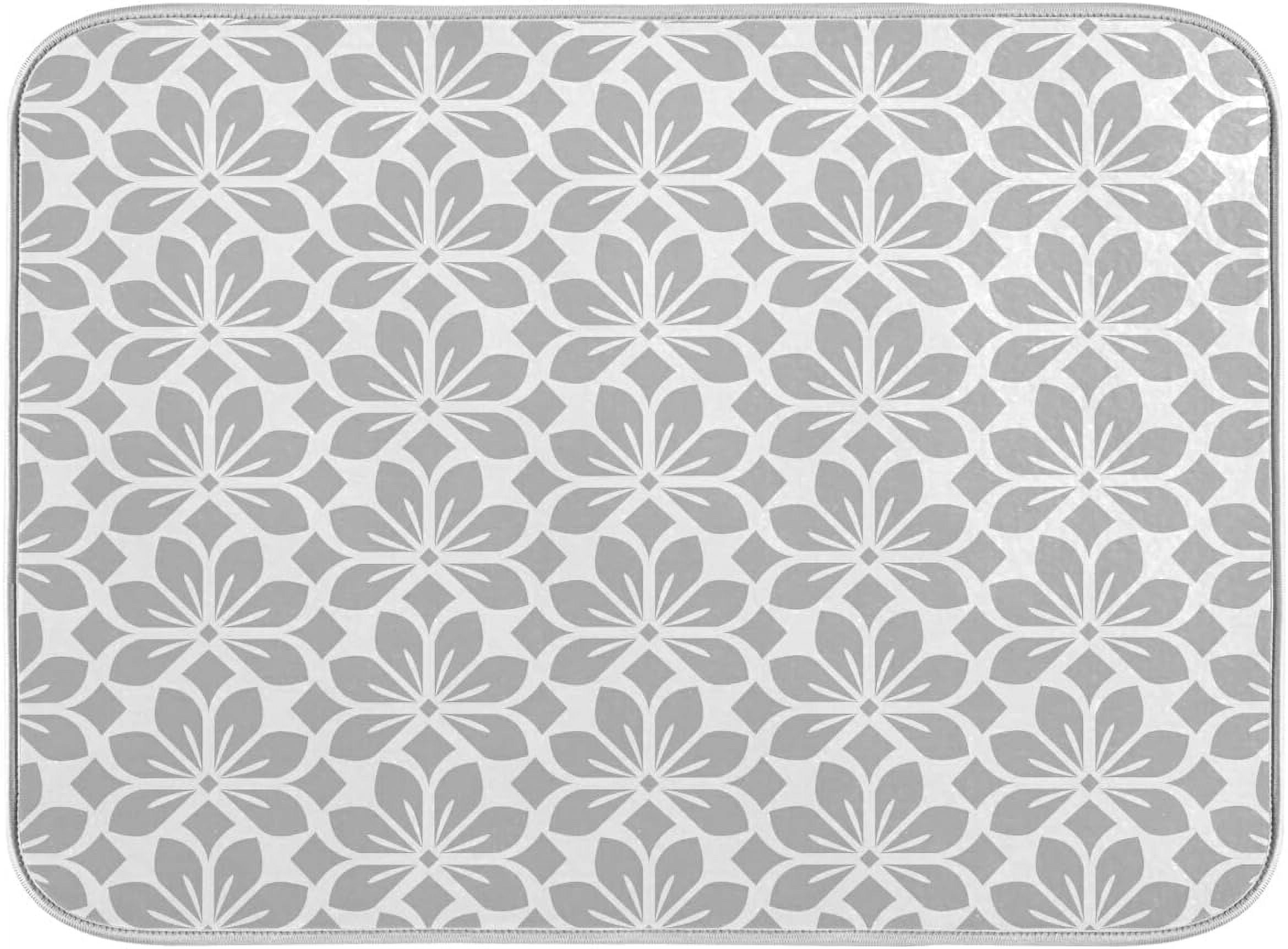 Farmhouse Rooster Dish Drying Mat for Kitchen Counter Rustic Farm Style Drying Mats Super ...