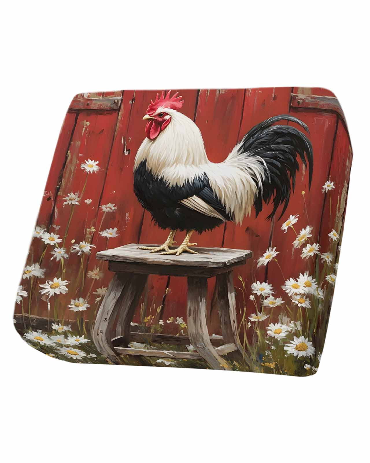 Farmhouse Rooster Sofa Couch Cushion Covers Washable, Removable ...