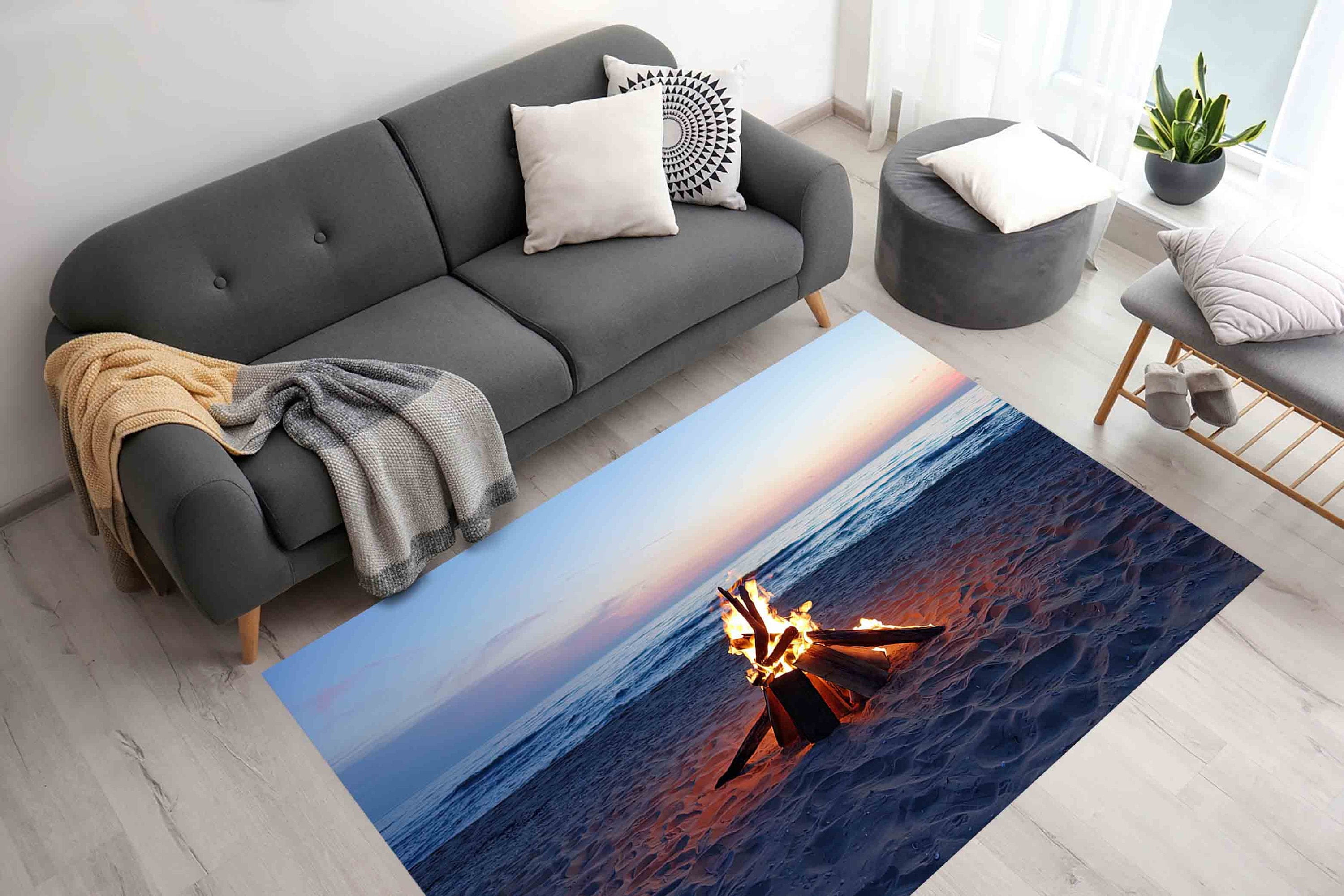 Farmhouse Rug, Stair Rugs, Hallway Rug, Camp Fire Rug, Landscape Rugs ...